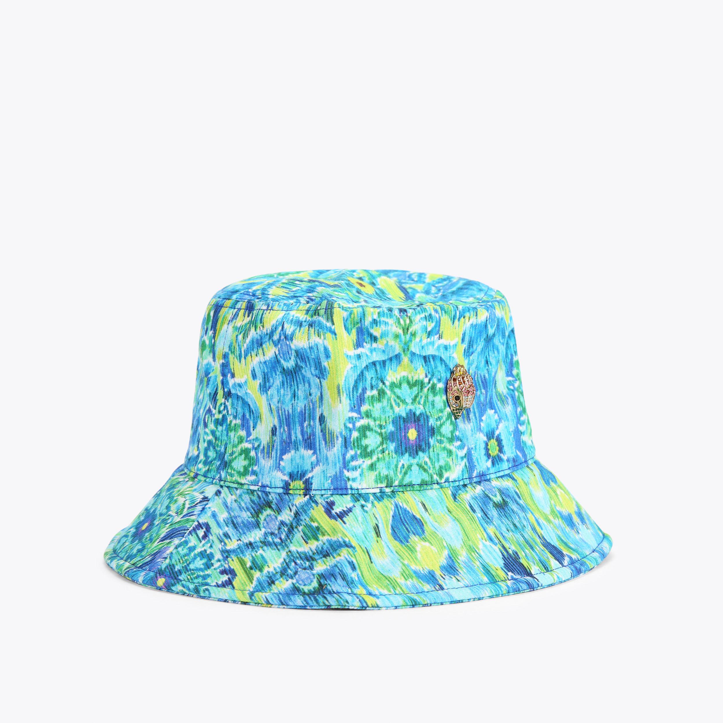 MW BUCKET HAT Blue Bucket Hat by KURT GEIGER LONDON