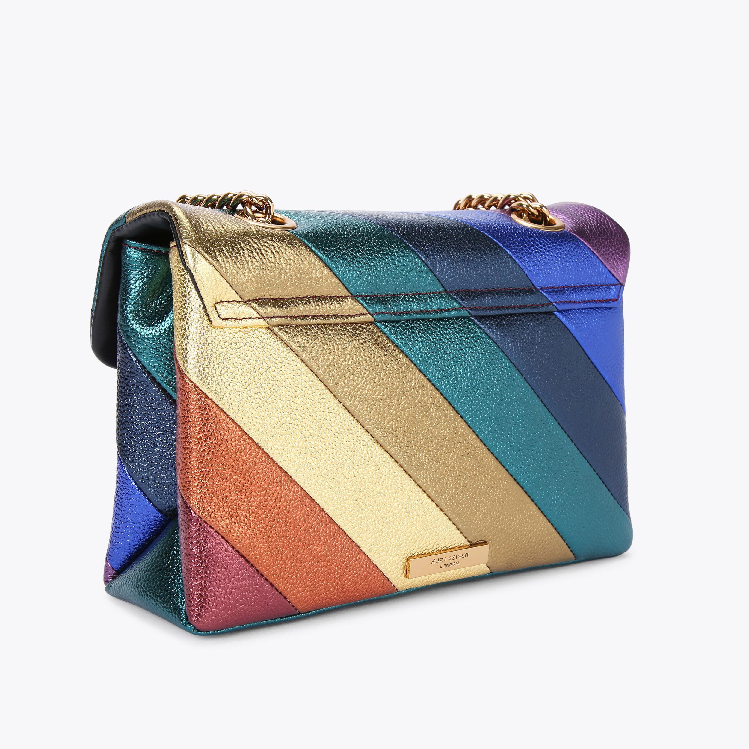 KENSINGTON LEATHER Rainbow Stripe Purse by KURT GEIGER LONDON