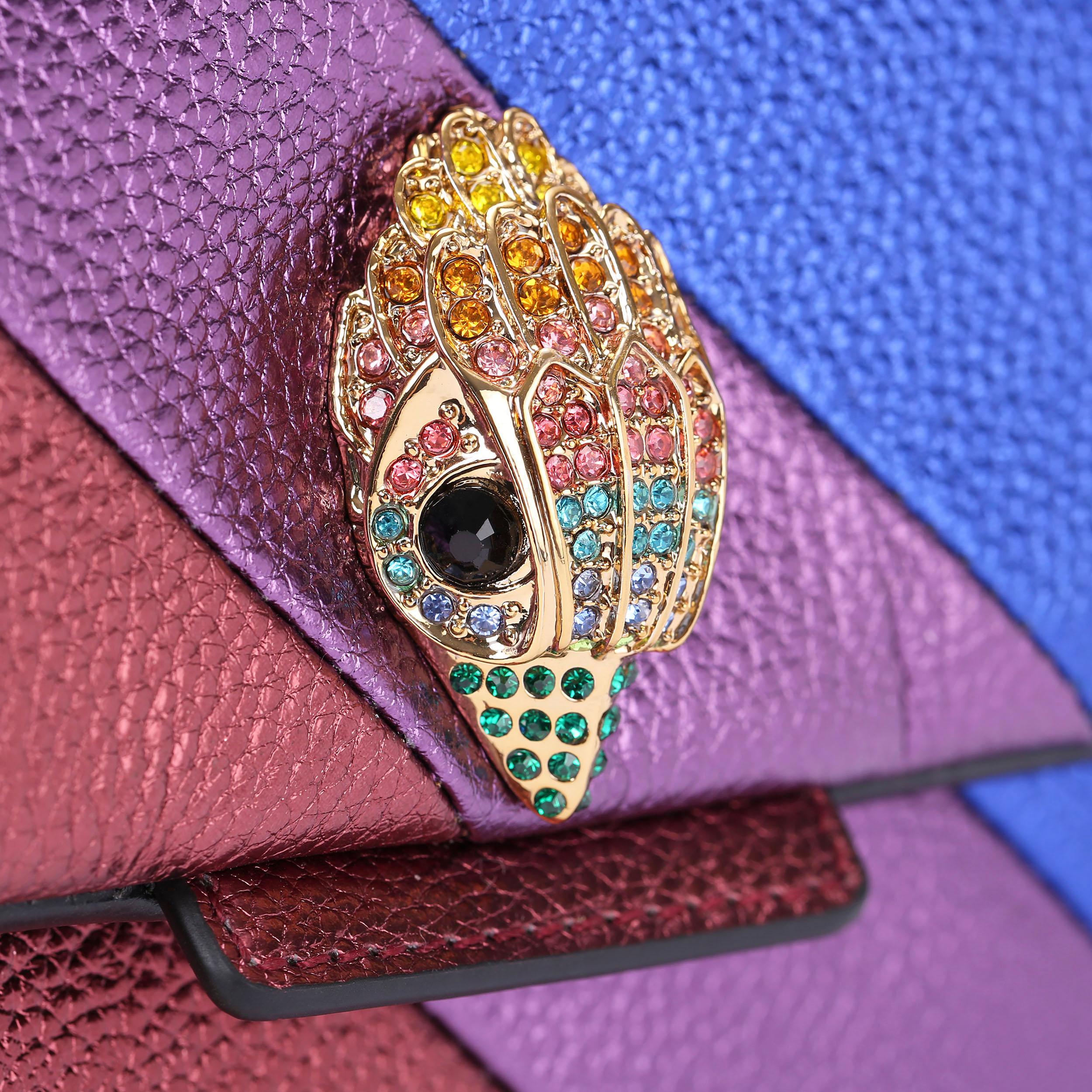 KENSINGTON LEATHER Rainbow Stripe Purse by KURT GEIGER LONDON
