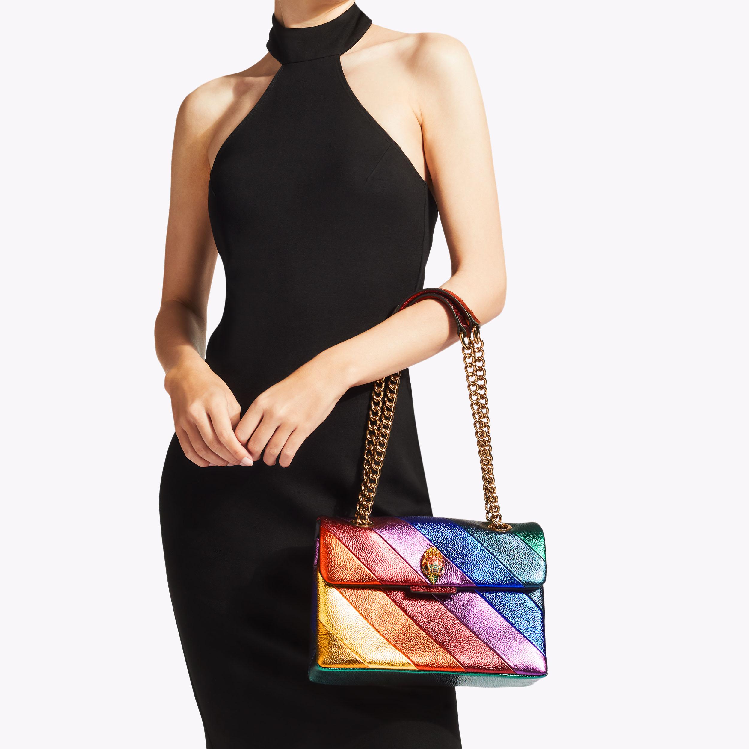 KENSINGTON LEATHER Rainbow Stripe Purse by KURT GEIGER LONDON