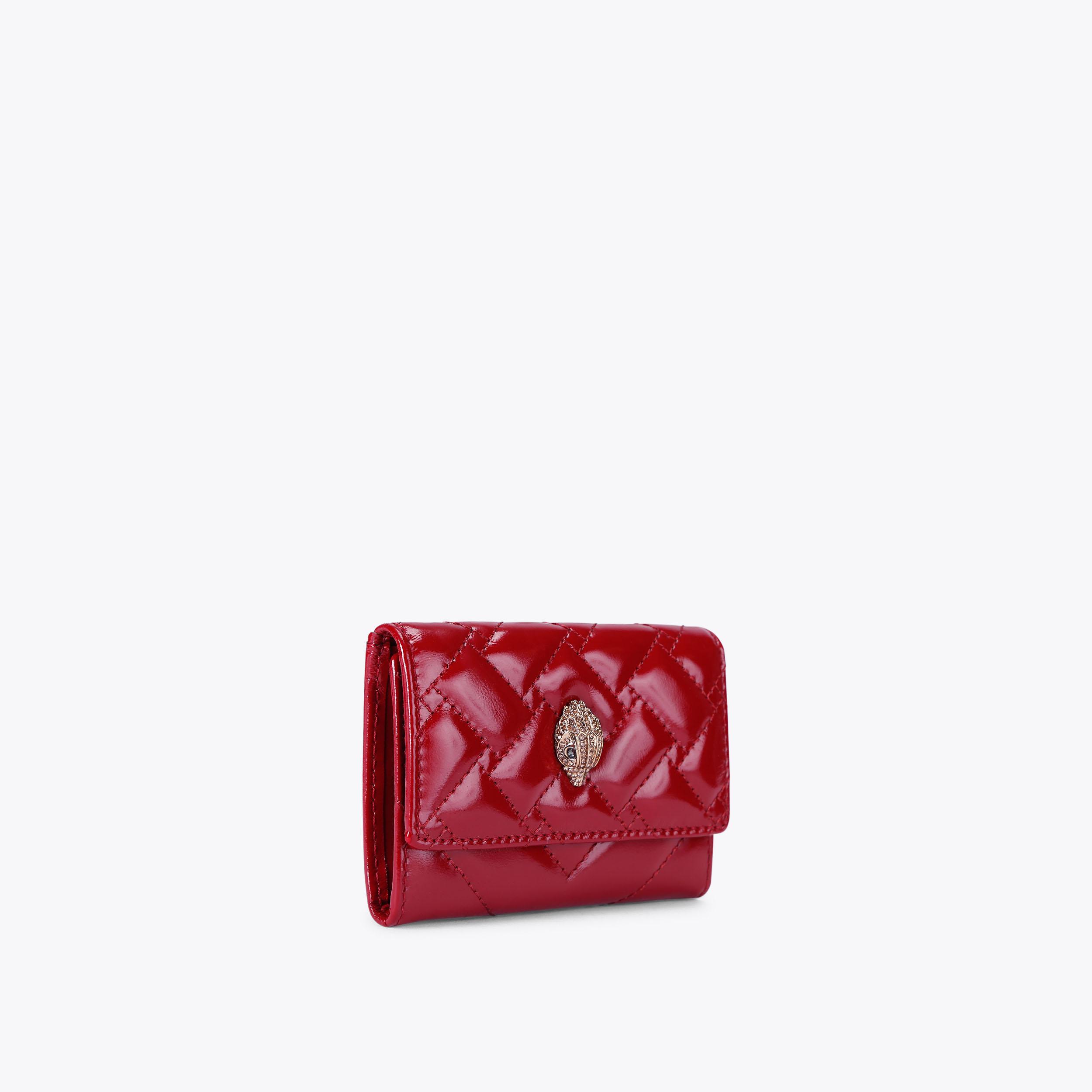 FLAP MULTI CARD HOLDER Red Patent Card Holder by KURT GEIGER LONDON