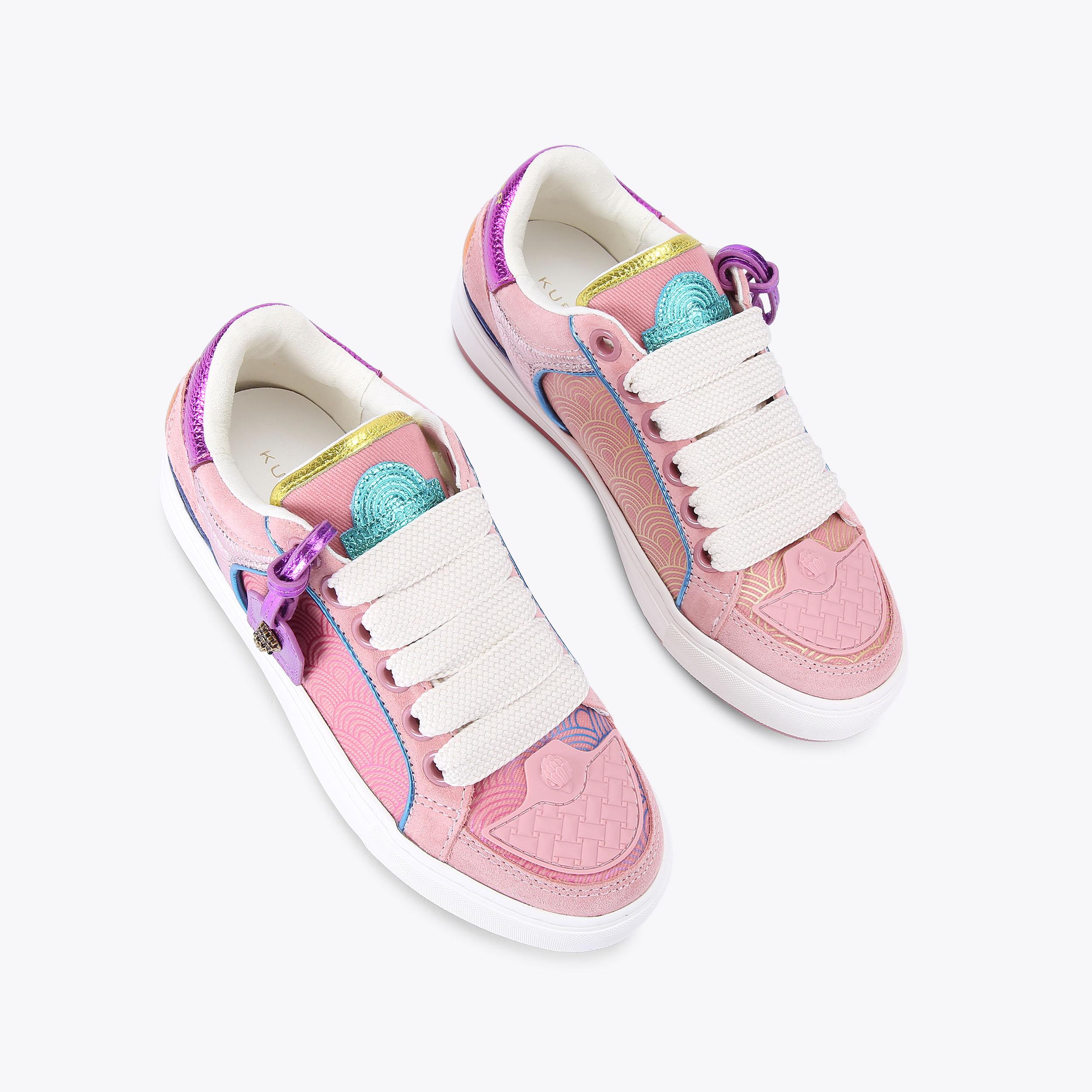 SOUTHBANK TAG Pink Tag Sneakers by KURT GEIGER LONDON