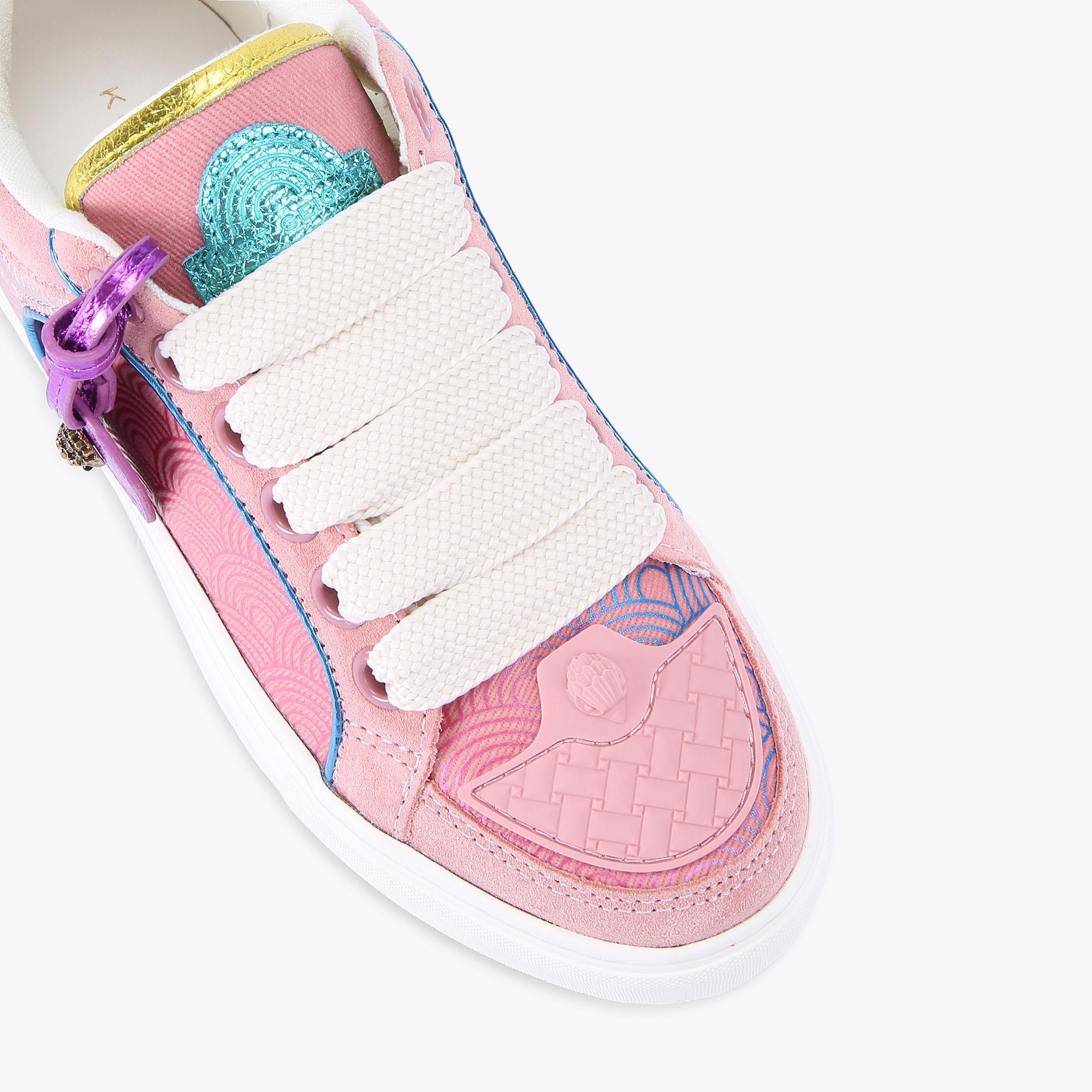 SOUTHBANK TAG Pink Tag Sneakers by KURT GEIGER LONDON