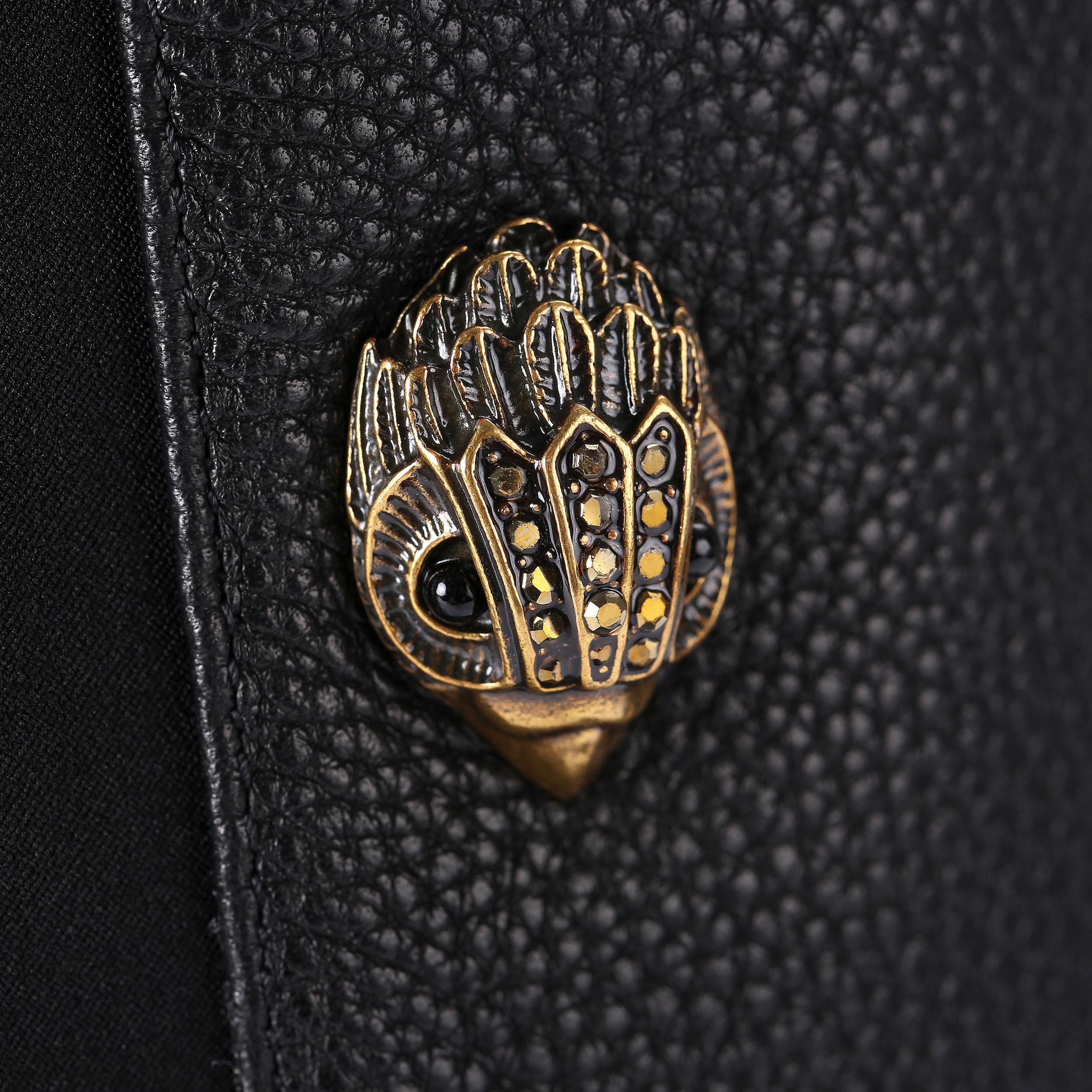 SHOREDITCH OTK FLAT BOOT Black Flat Leather Boot by KURT GEIGER LONDON