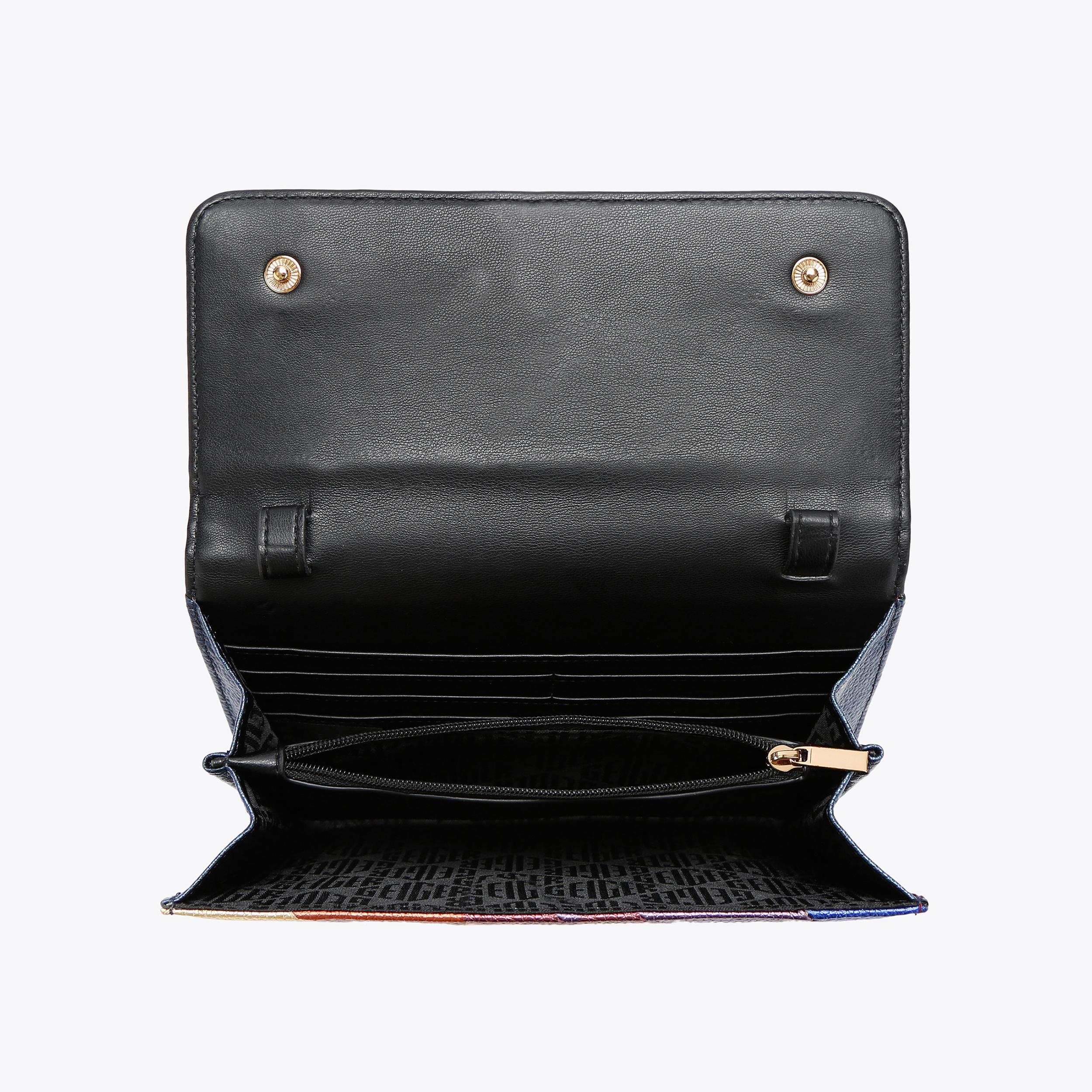WALLET ON CHAIN LEATHER Rainbow Stripe Leather Wallet On Chain by KURT ...