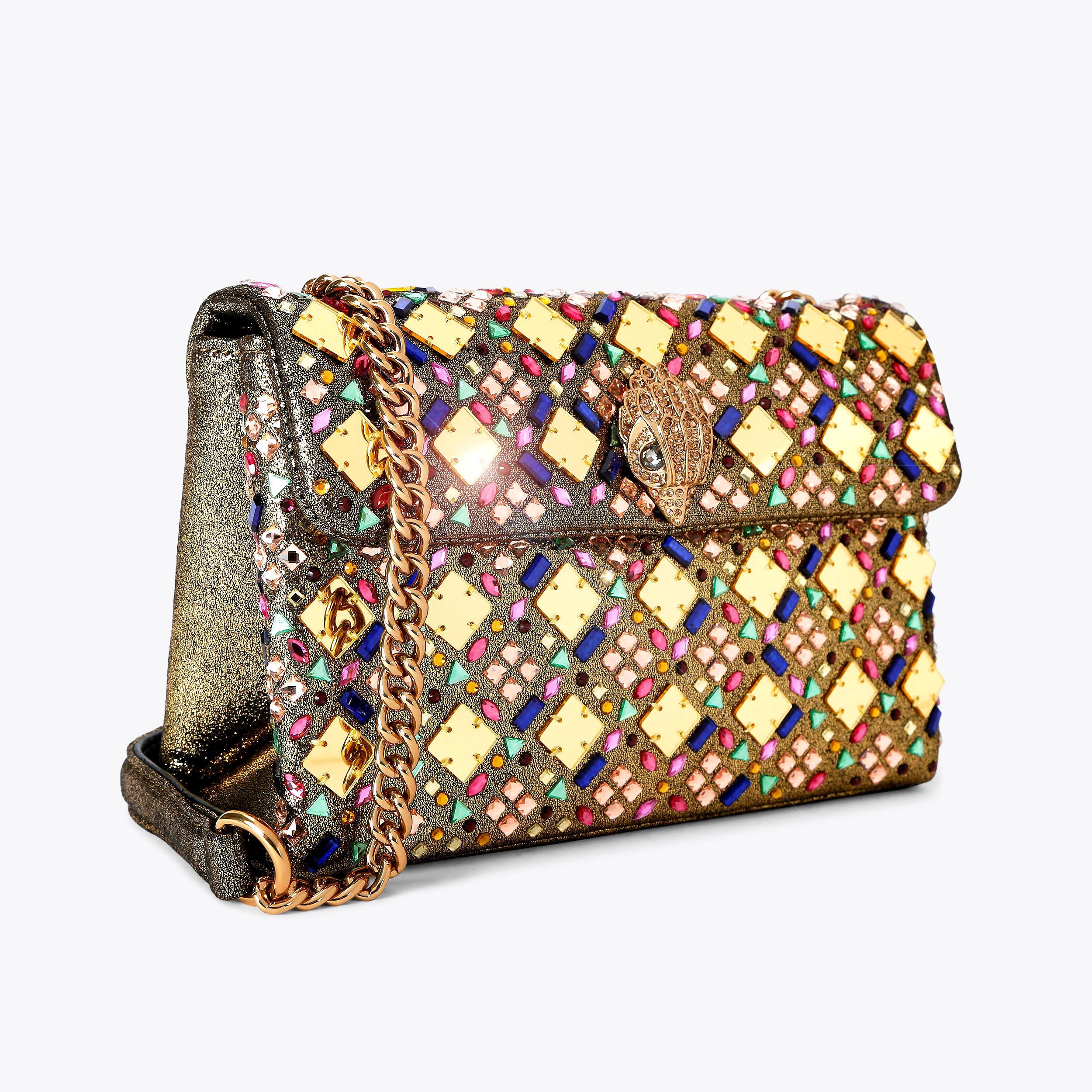 MD KENSINGTON BAG Crystal Medium Shoulder Bag by KURT GEIGER LONDON