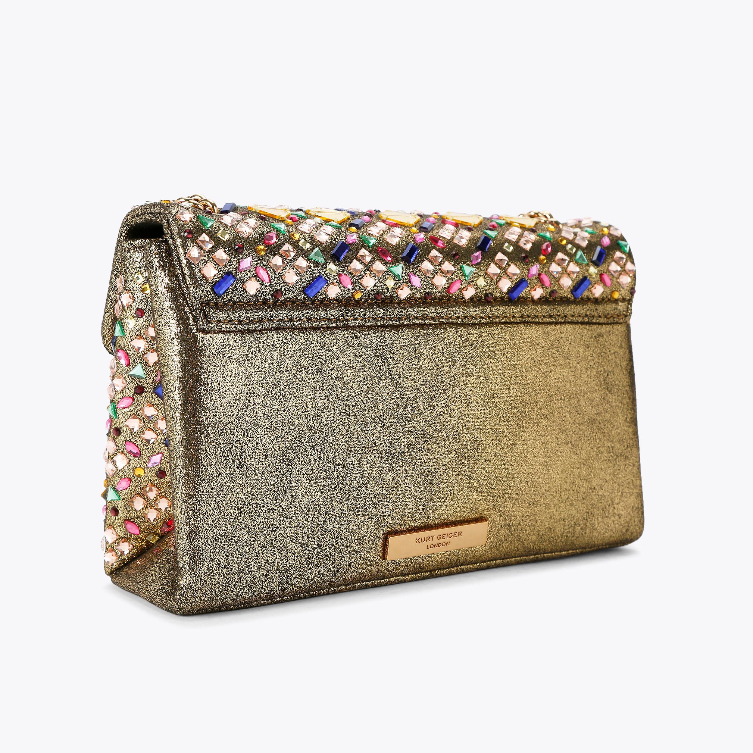 MD KENSINGTON BAG Crystal Medium Shoulder Bag by KURT GEIGER LONDON