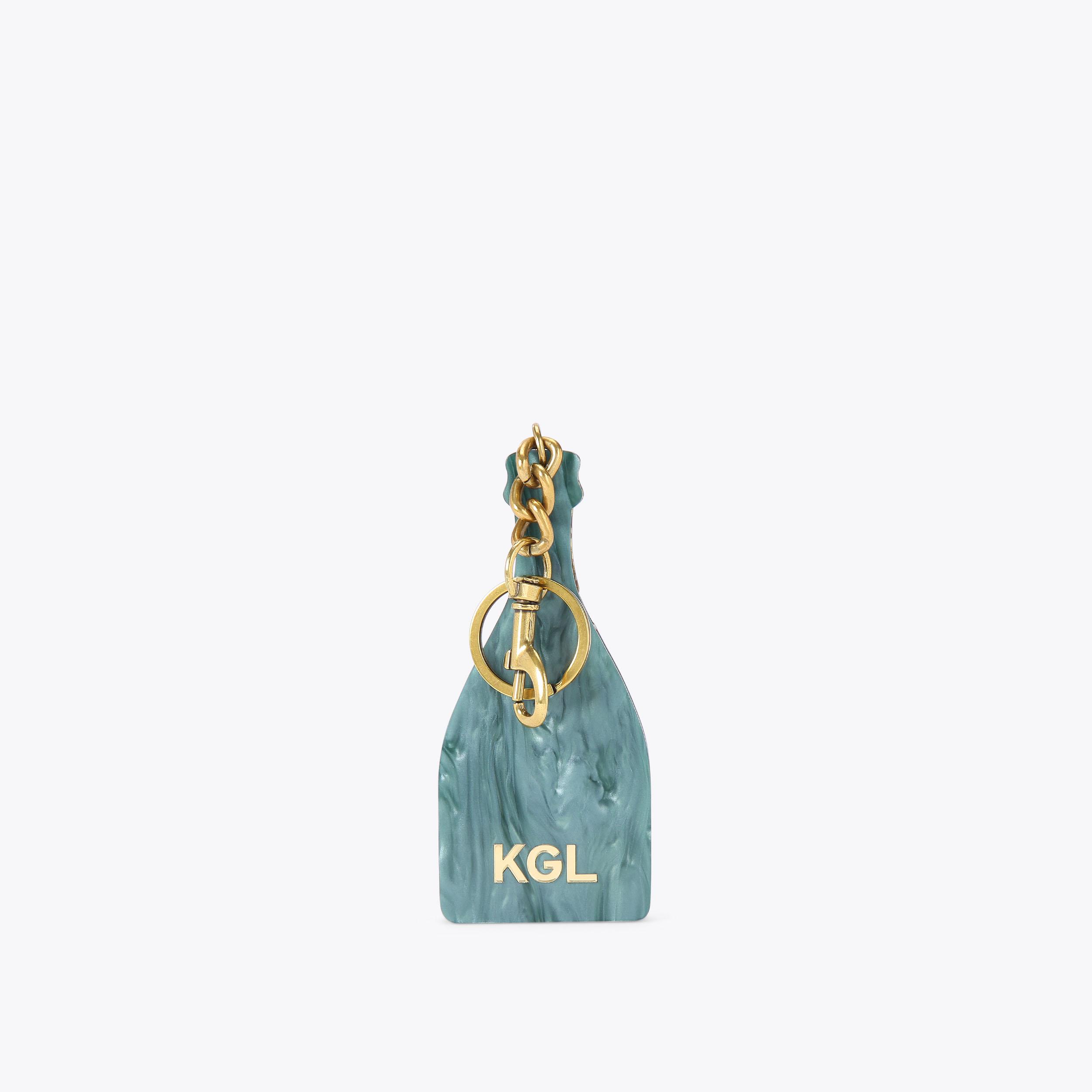 CHAMPAGNE BOTTLE KEYRING Champagne Bottle Keychain by KURT GEIGER LONDON