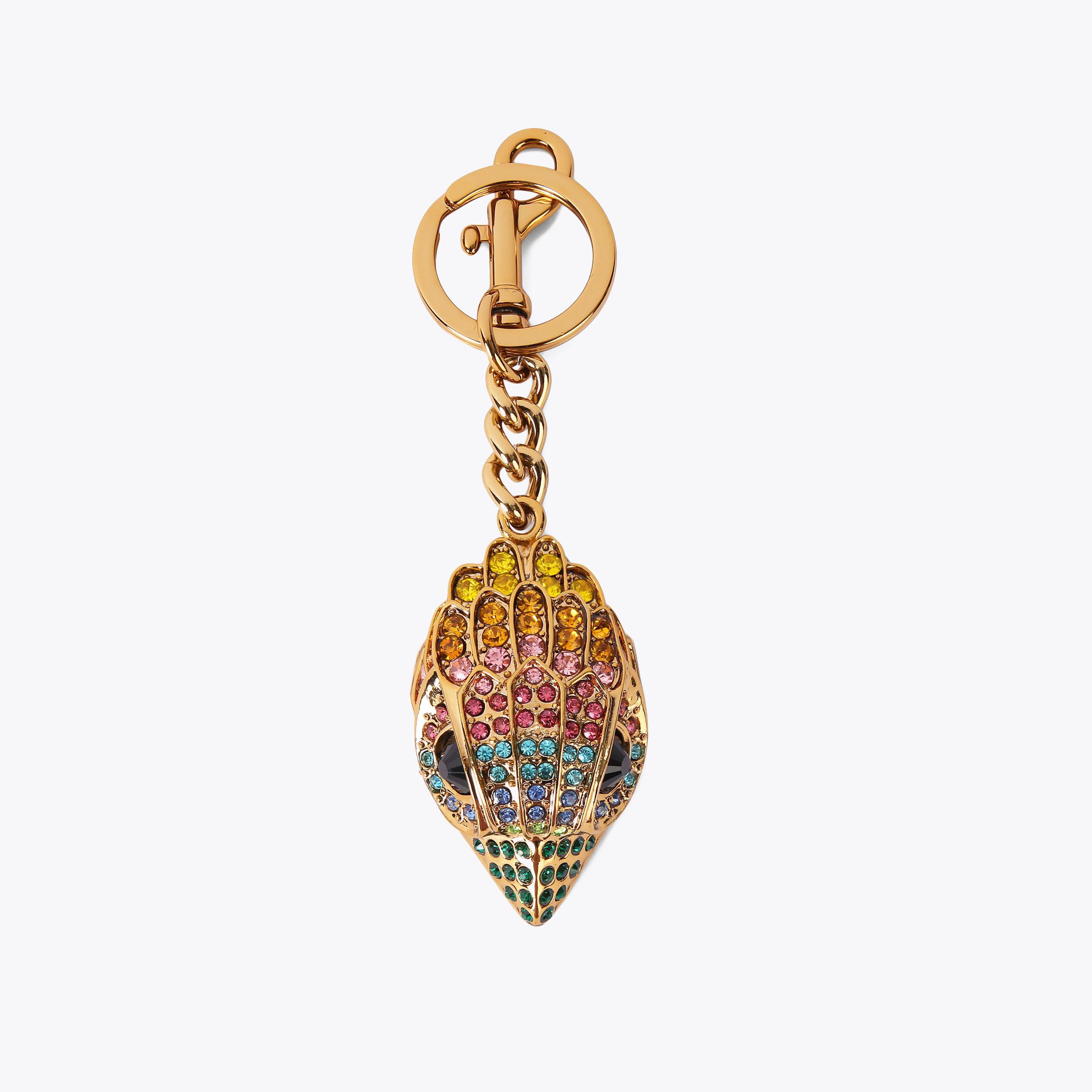 METAL EAGLE KEY RING Gold Rainbow Eagle Charm by KURT GEIGER LONDON