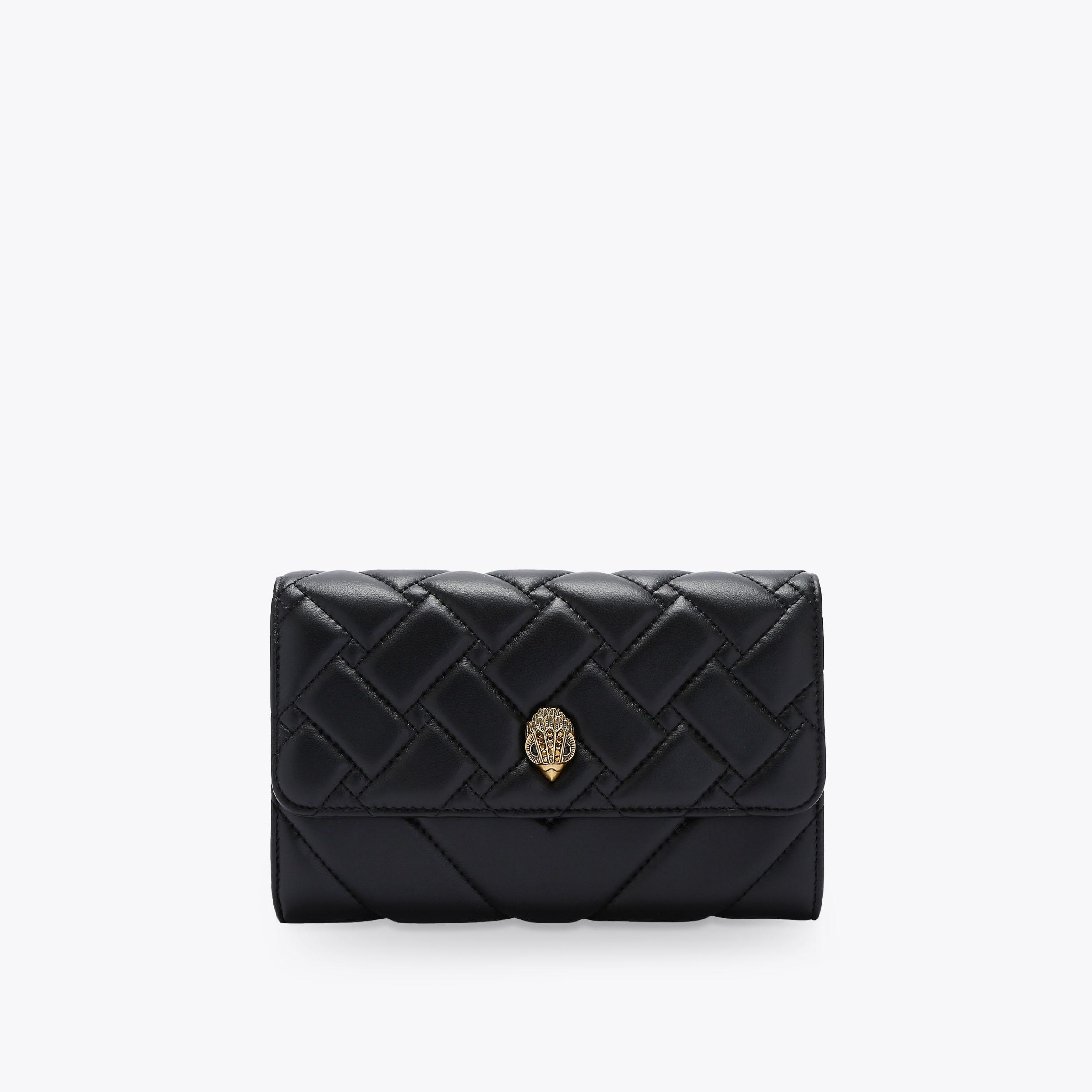 KENSINGTON CHAIN WALLET Black Leather Wallet by KURT GEIGER LONDON