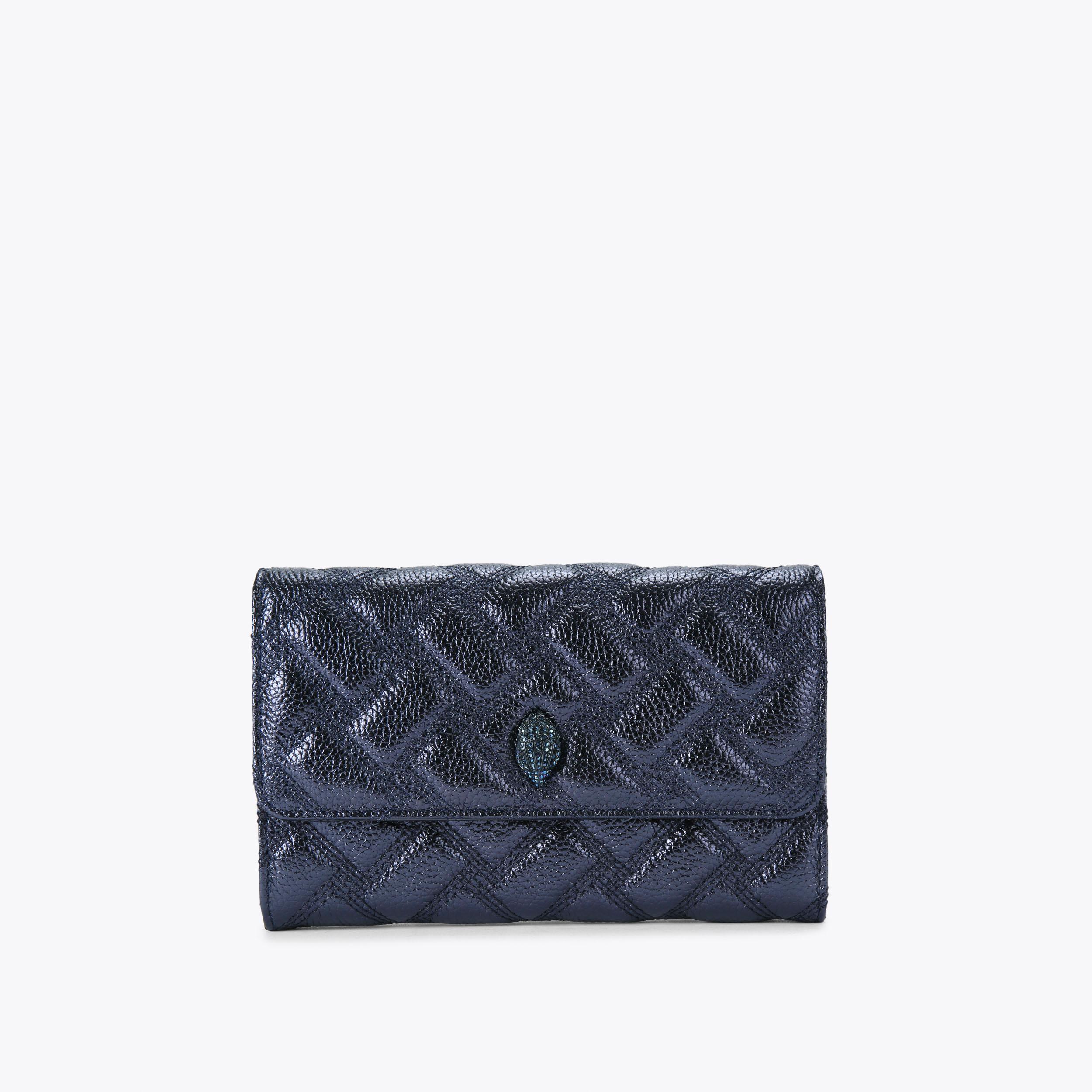 KENSINGTON CHAIN WALLET D Metallic Blue Chain Wallet by KURT GEIGER LONDON