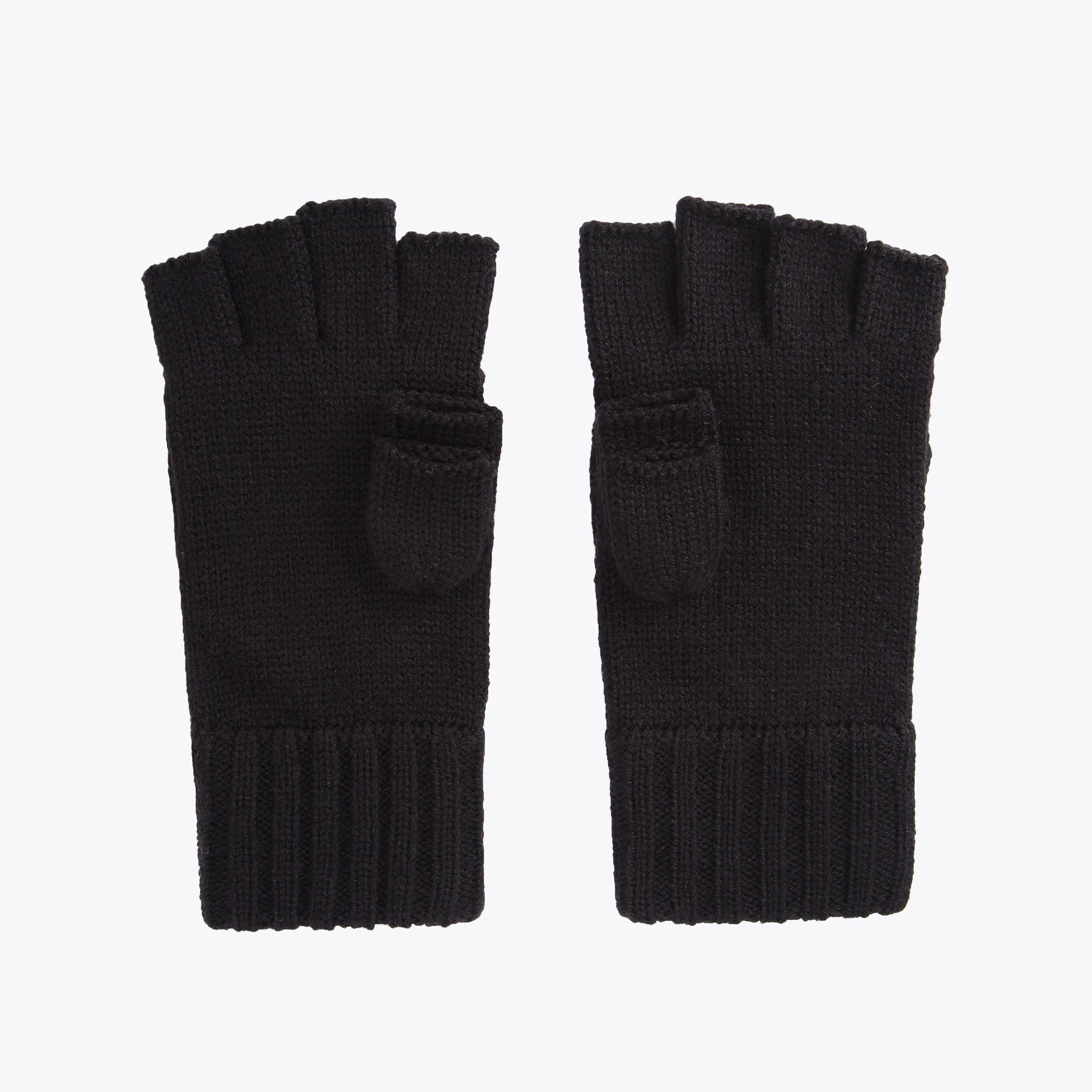 EVIL EYE MITTEN Black Knitted Mittens by KURT GEIGER LONDON