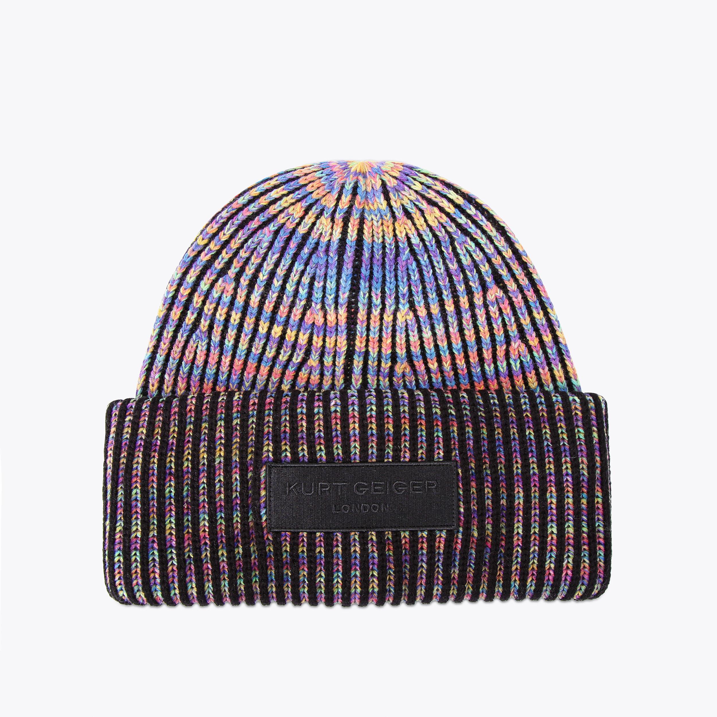 MARLED BEANIE Multi Colour Beanie Hat by KURT GEIGER LONDON