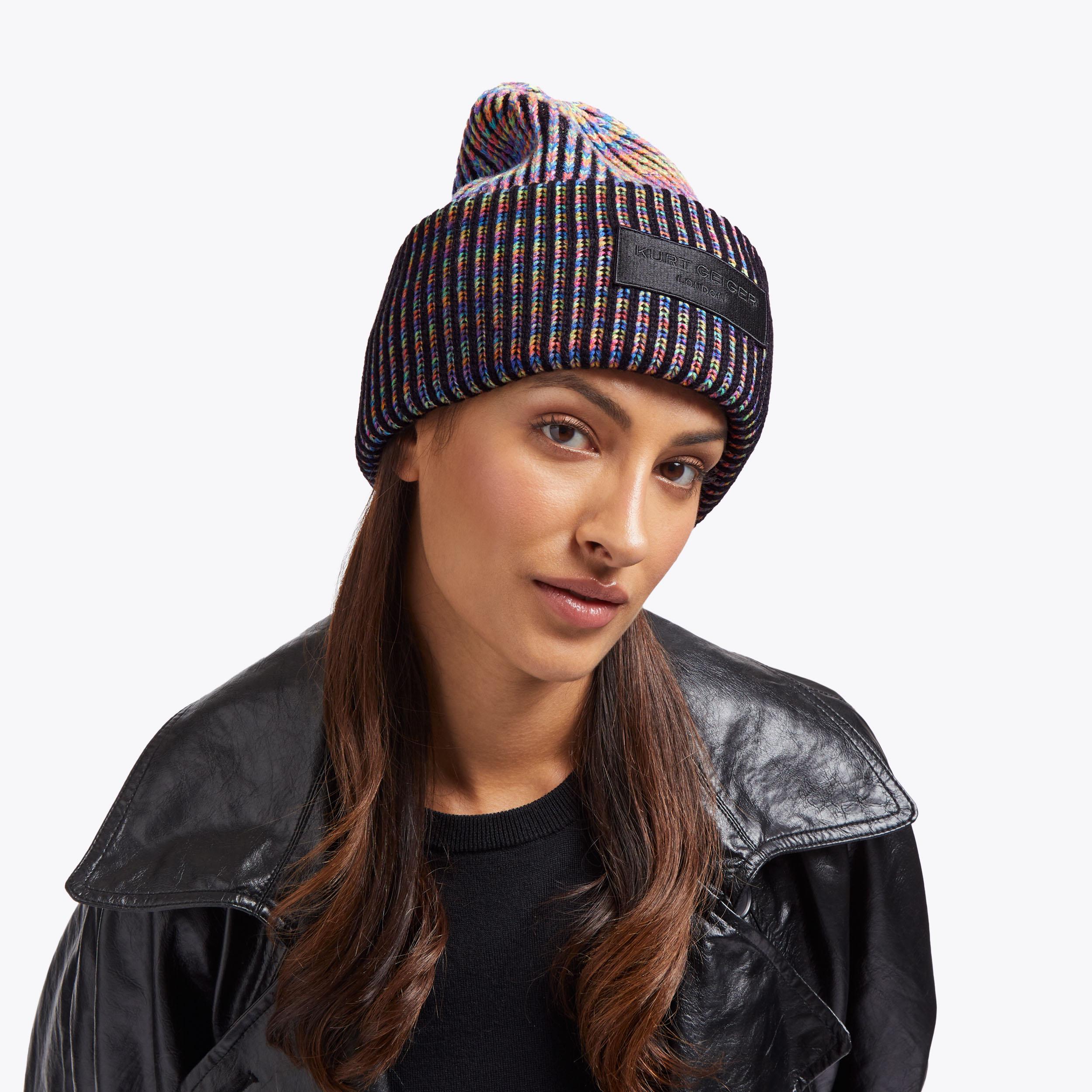 MARLED BEANIE Multi Colour Beanie Hat by KURT GEIGER LONDON