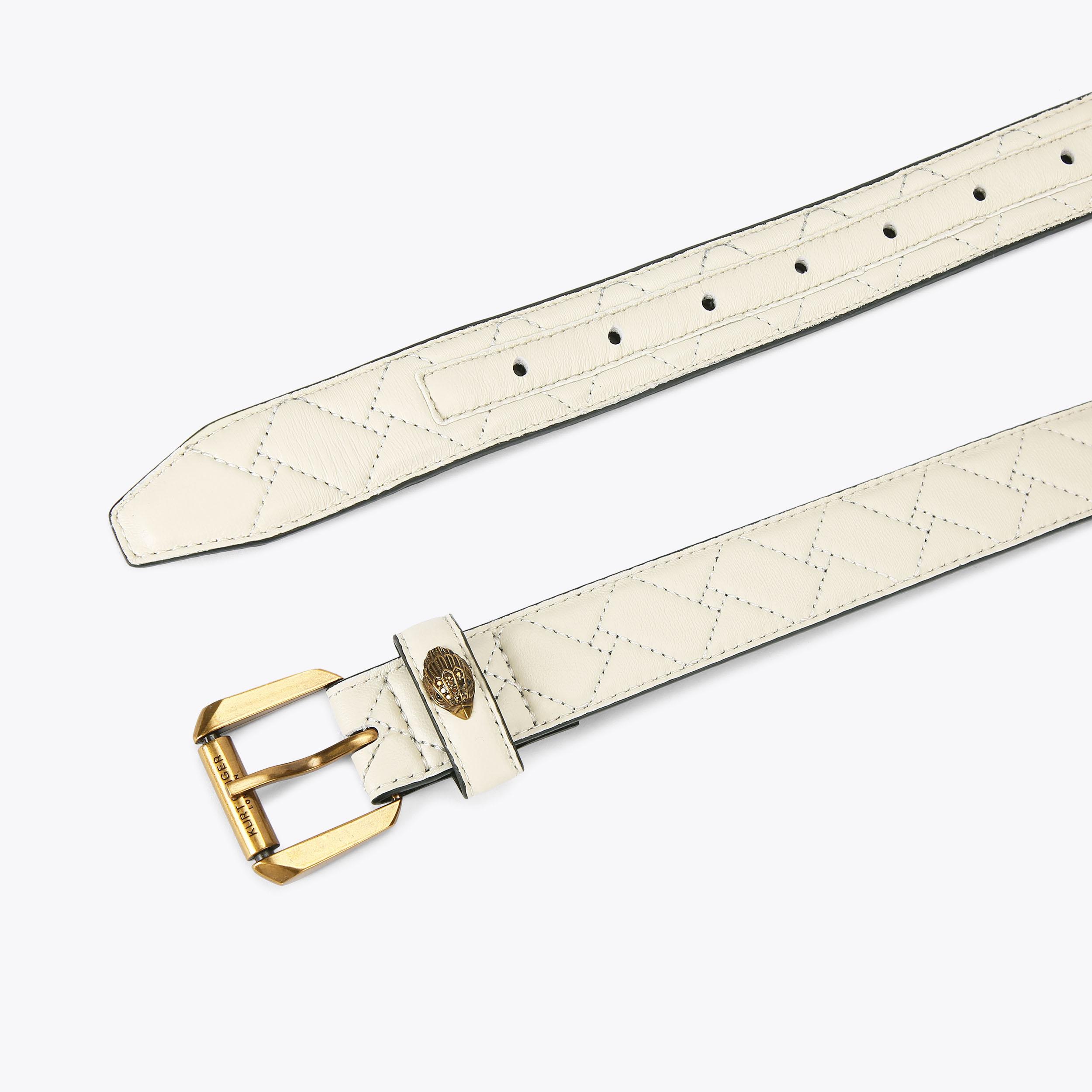 KENSINGTON 30 BELT Bone Leather Belt by KURT GEIGER LONDON