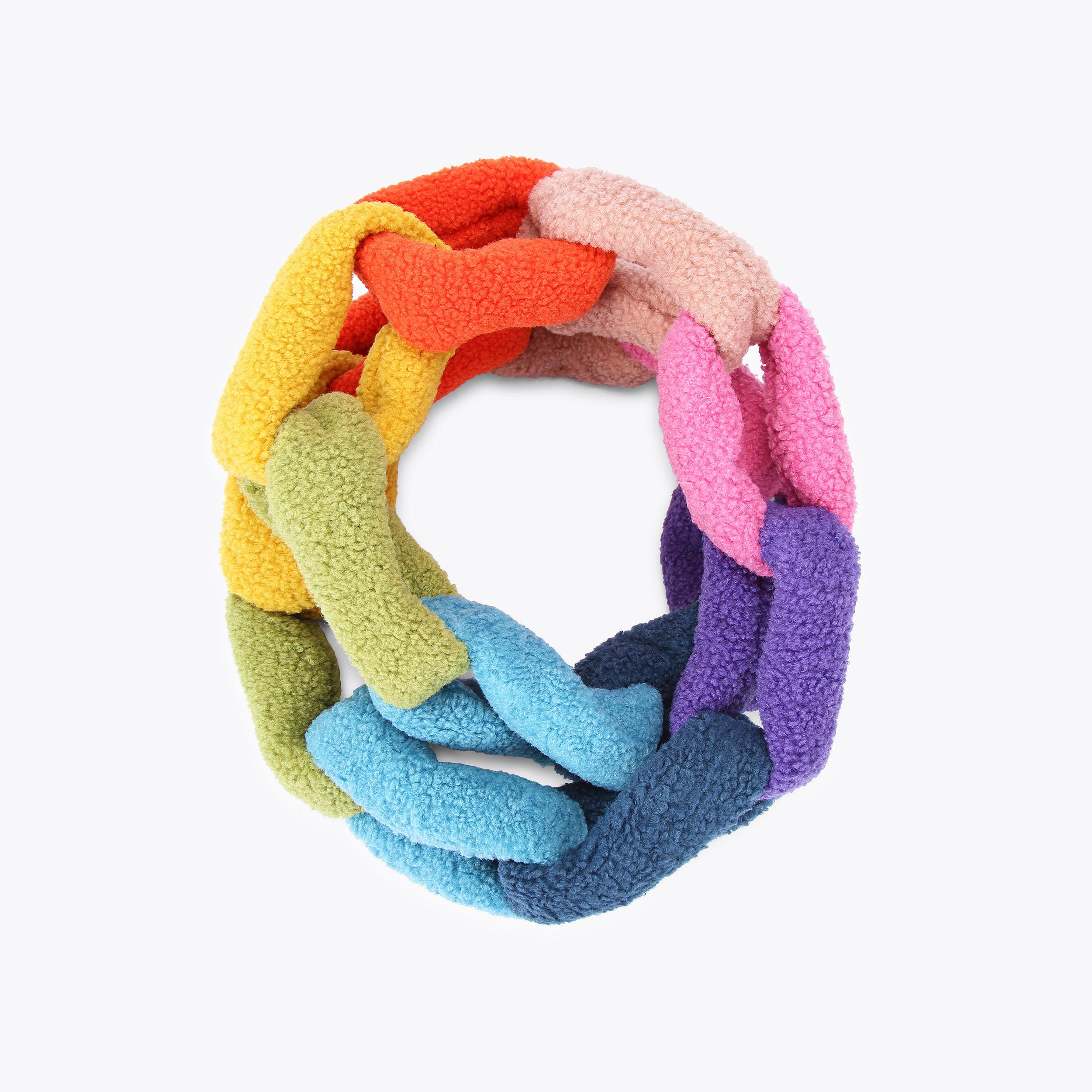 TEDDY CHAIN SCARF Rainbow Chain Scarf by KURT GEIGER LONDON