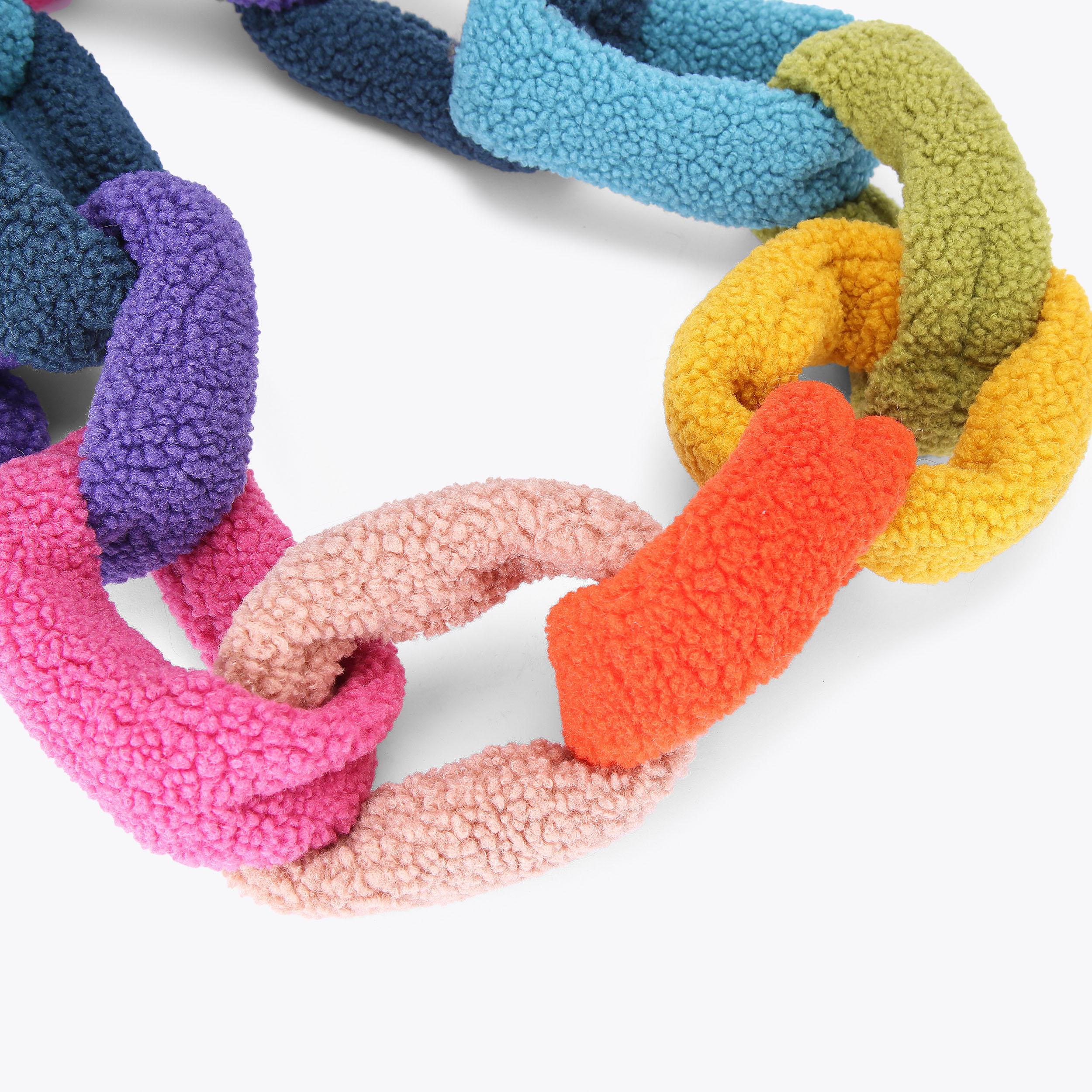 TEDDY CHAIN SCARF Rainbow Chain Scarf by KURT GEIGER LONDON