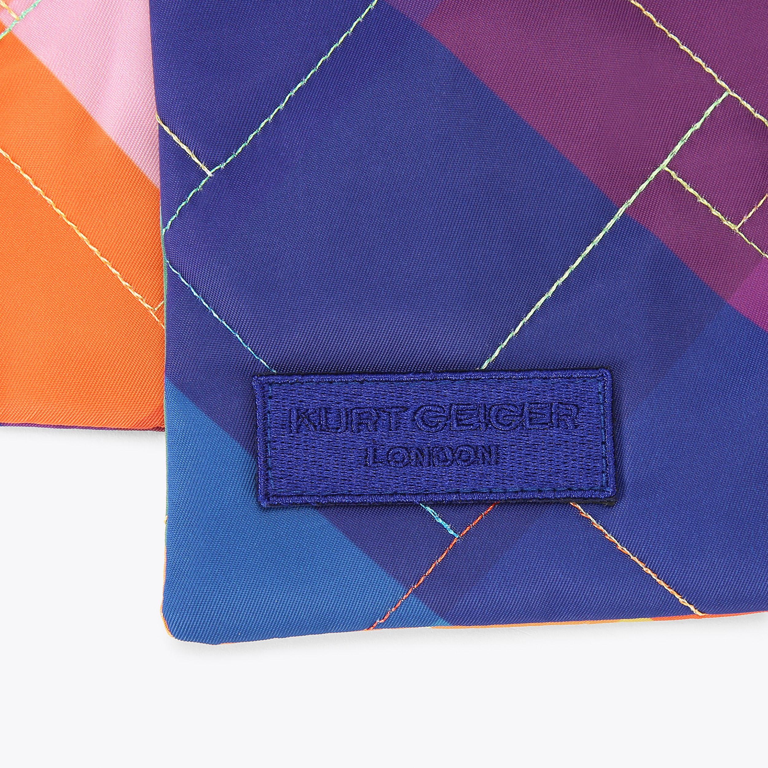 PUFFER SCARF Rainbow Pixel Scarf by KURT GEIGER LONDON