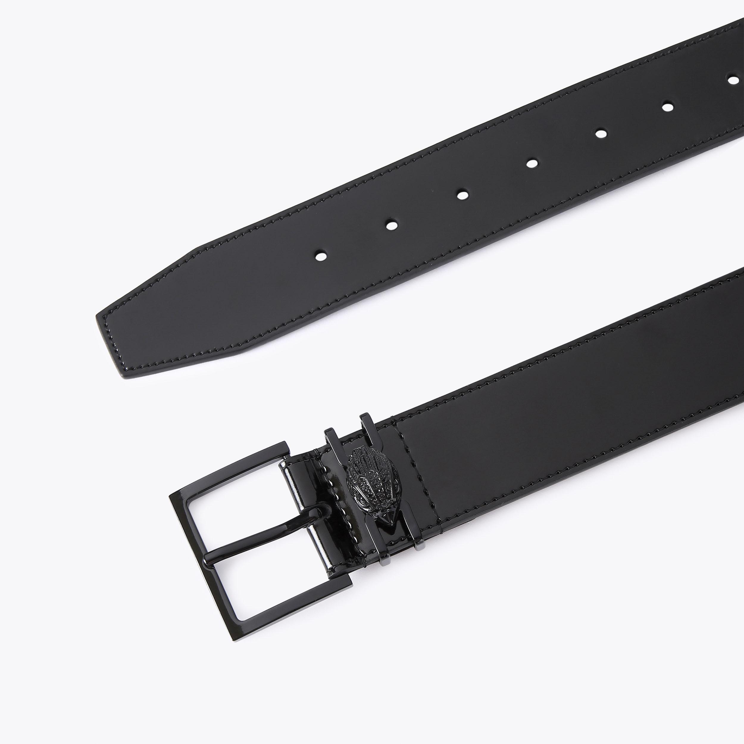 SHOREDITCH 40 BELT Black Leather Belt by KURT GEIGER LONDON