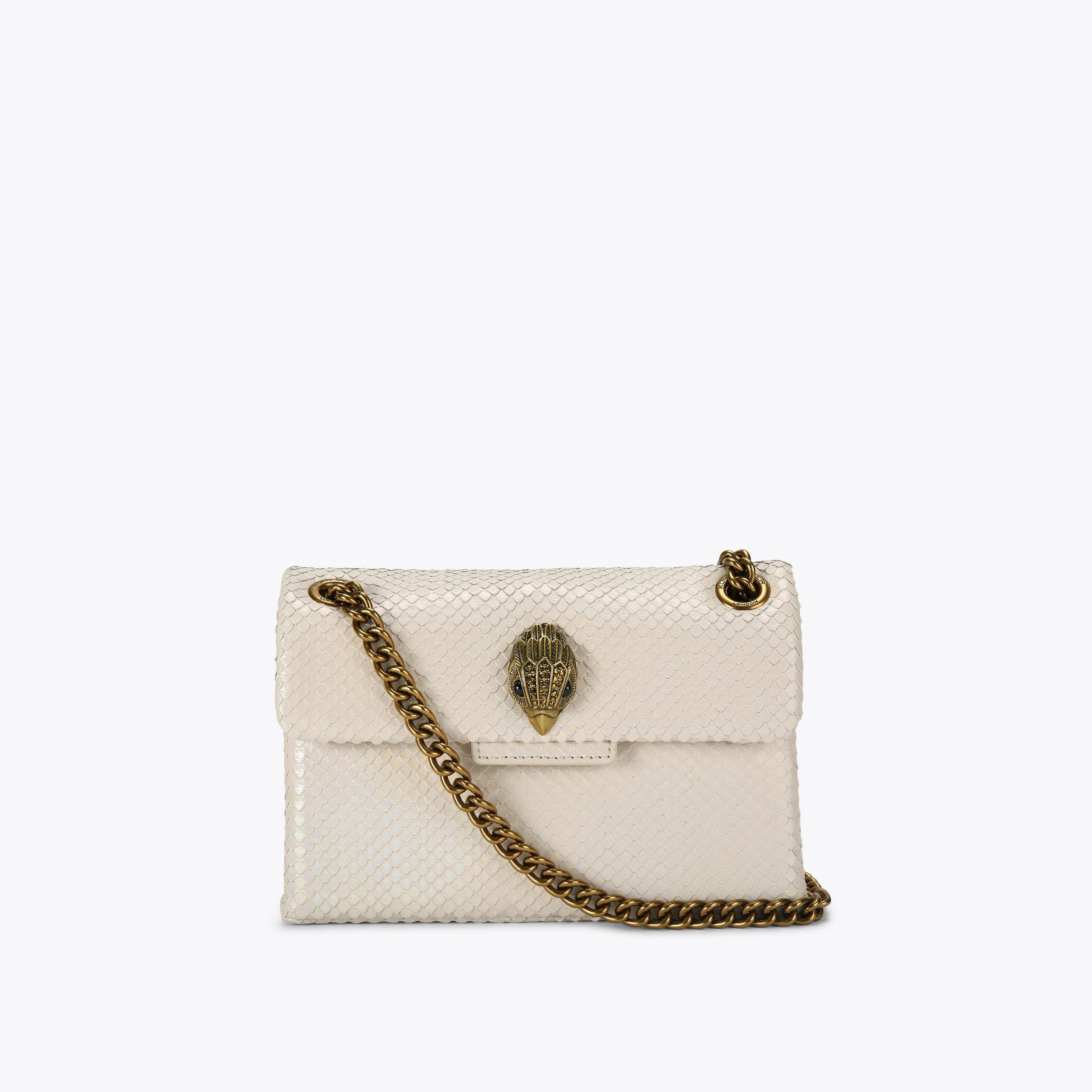 LEATHER MINI KENSINGTON Lizard Cross Body Purse by KURT GEIGER LONDON