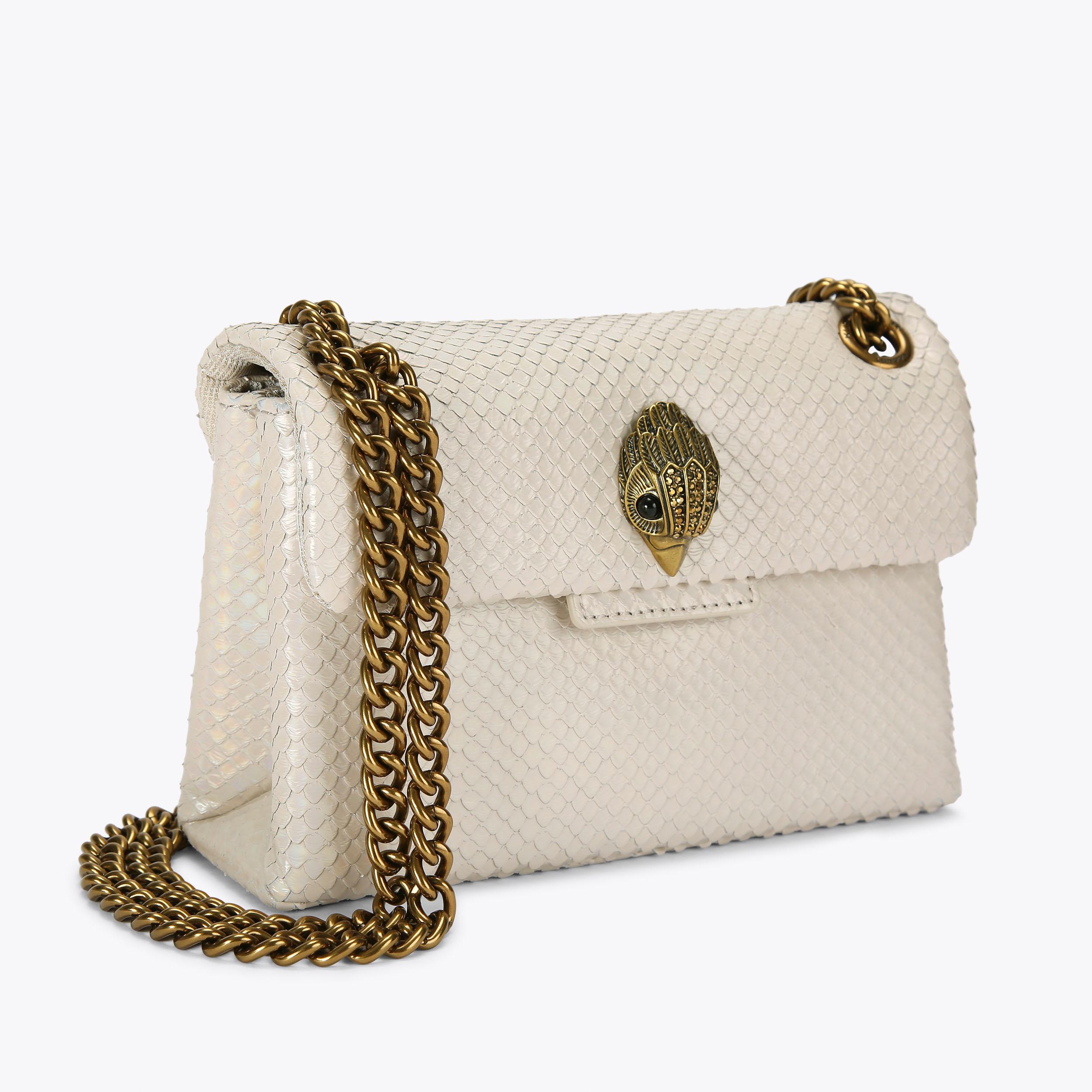LEATHER MINI KENSINGTON Lizard Cross Body Purse by KURT GEIGER LONDON