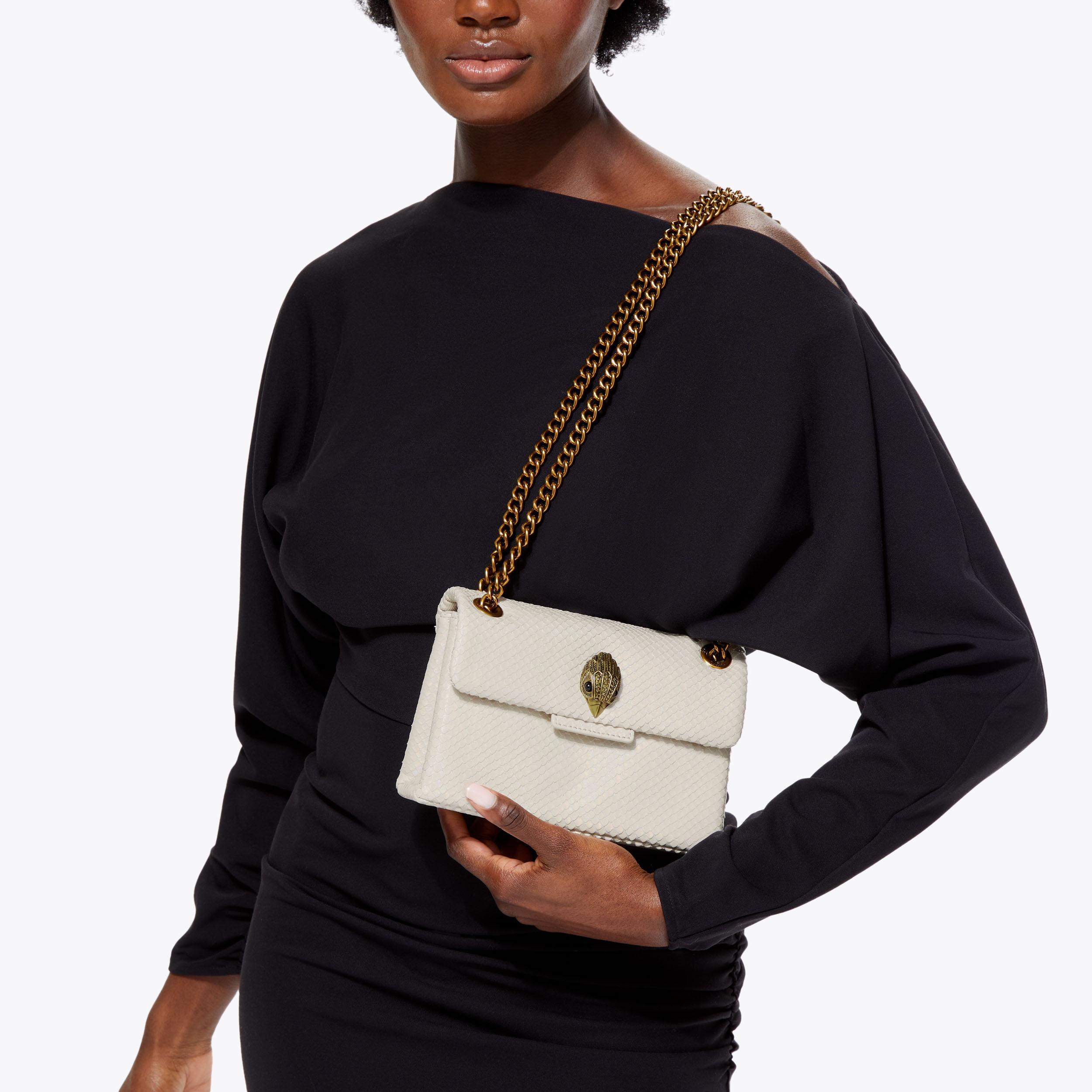 LEATHER MINI KENSINGTON Lizard Cross Body Purse by KURT GEIGER LONDON