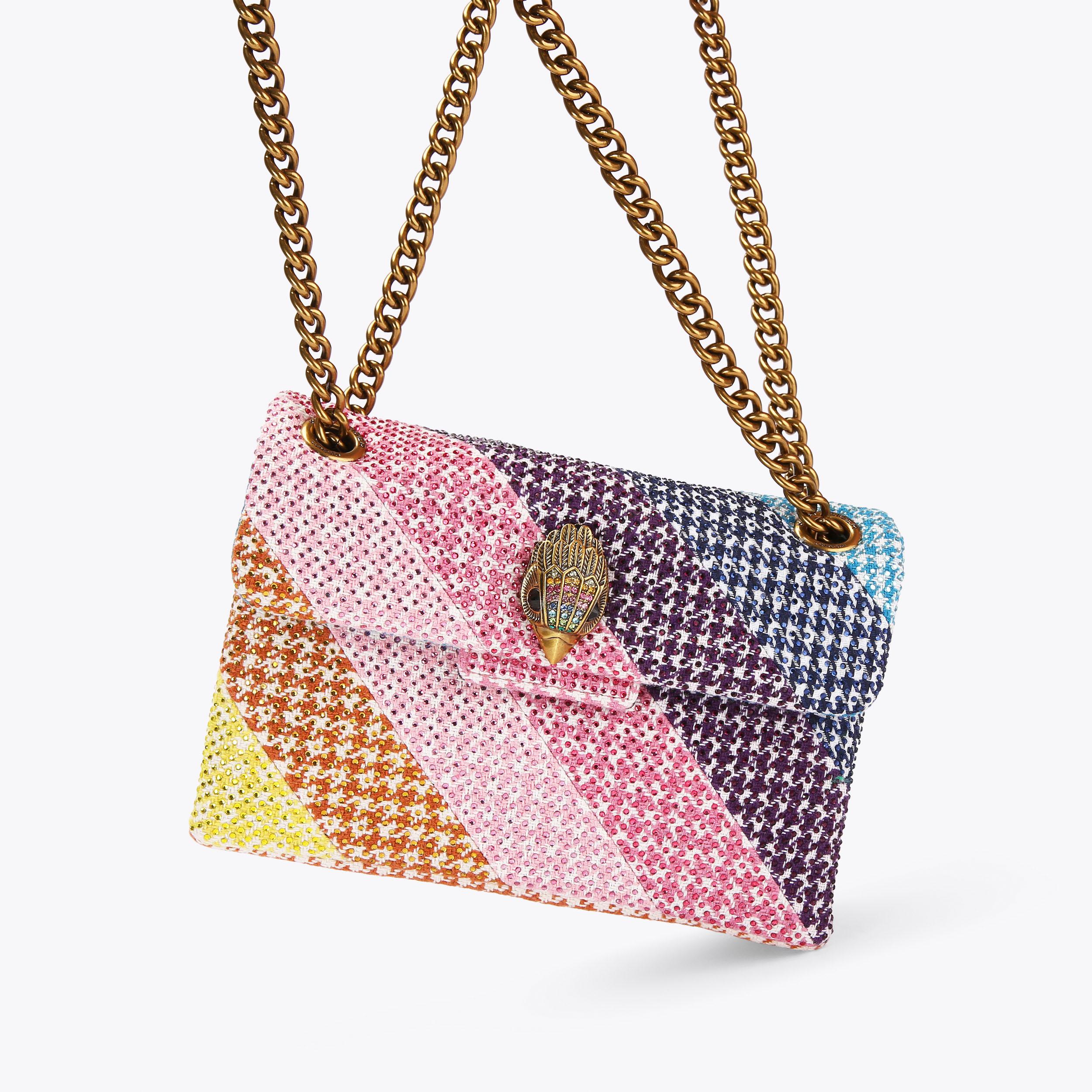 FABRIC MINI KENSINGTON Rainbow Crystal Cross Body Purse by KURT GEIGER ...
