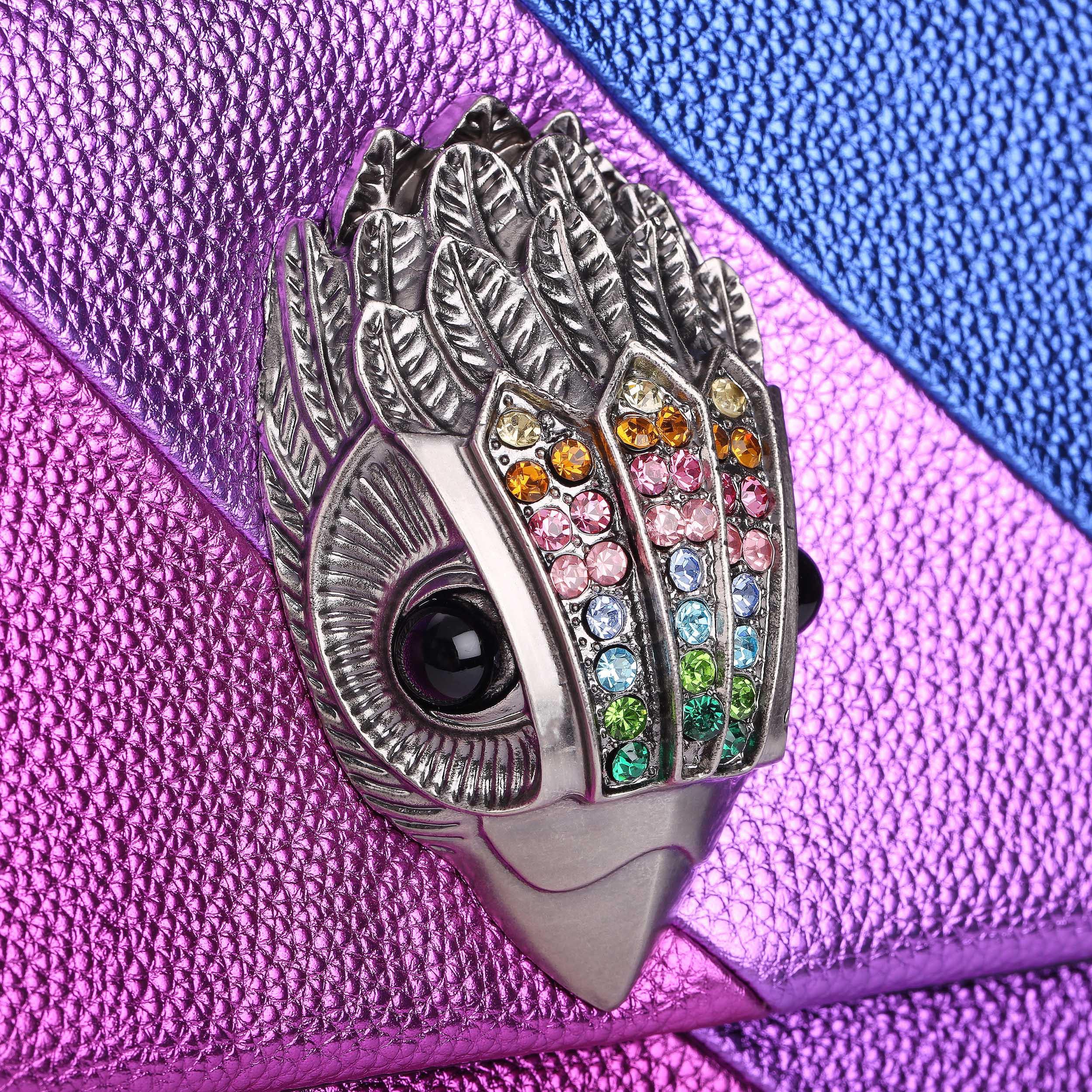 Lthr Xxl Kensington Bag Oversized Rainbow Shoulder Purse By Kurt Geiger