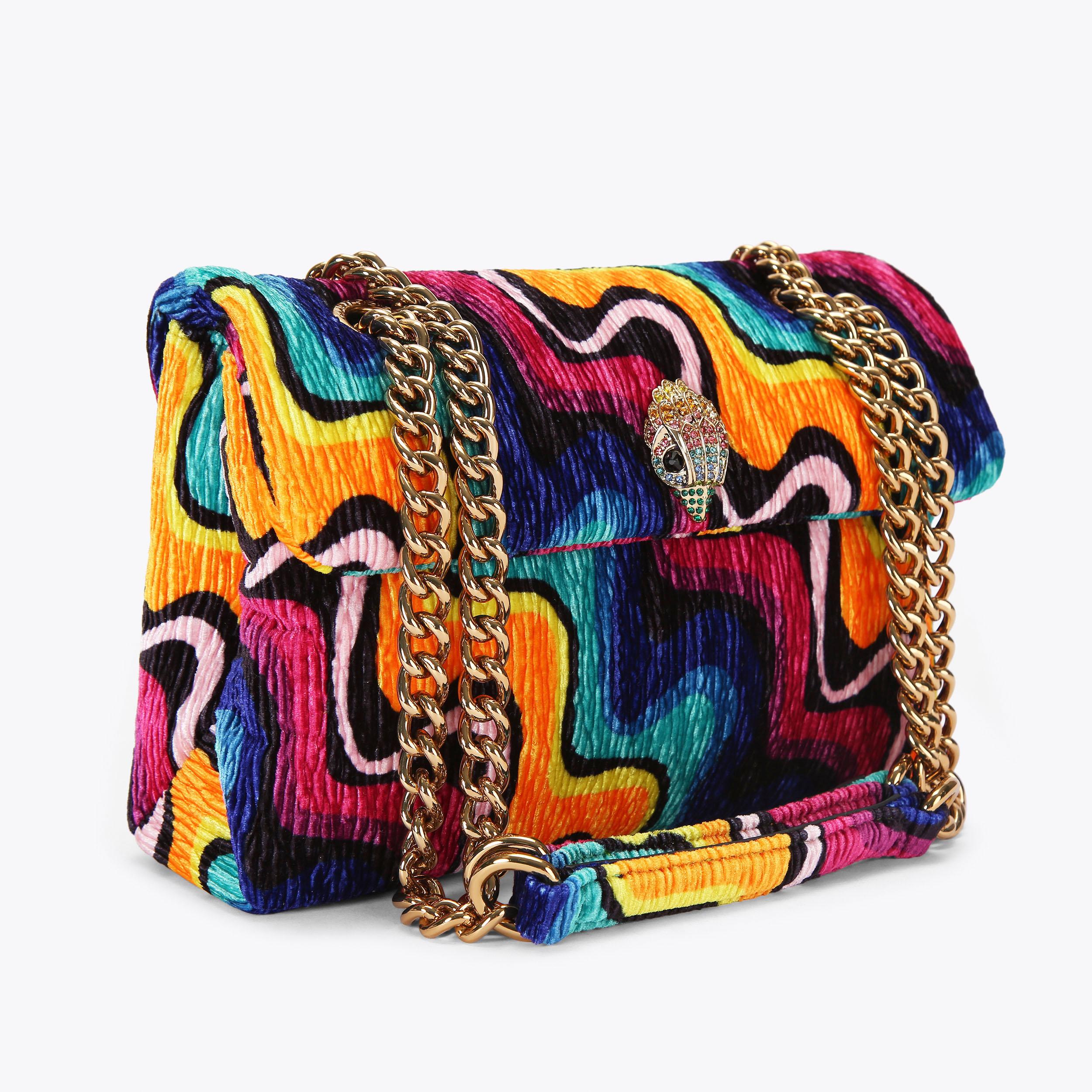 VELVET SOFT KENSINGTON Swirl Rainbow Cross Body by KURT GEIGER LONDON