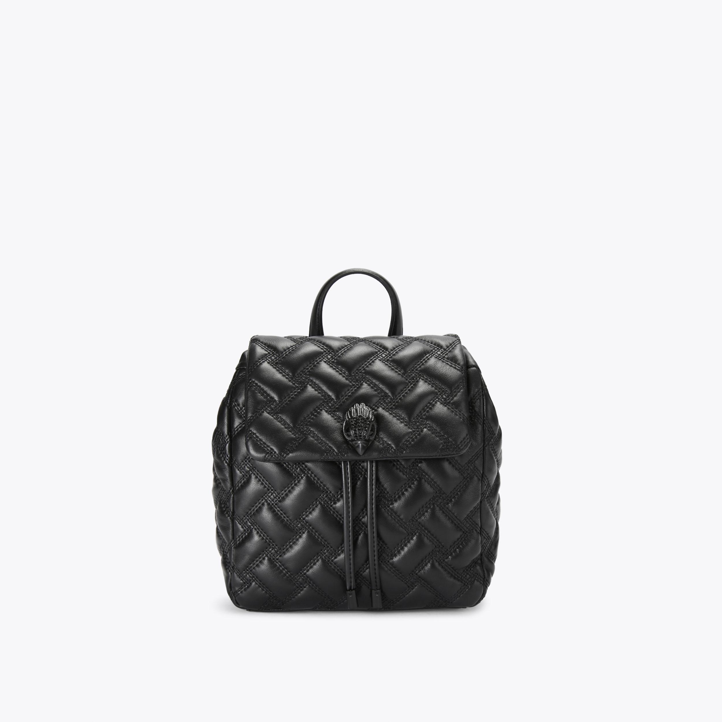 KENSINGTON SM BACKPACK DR Black drench backpack by KURT GEIGER LONDON
