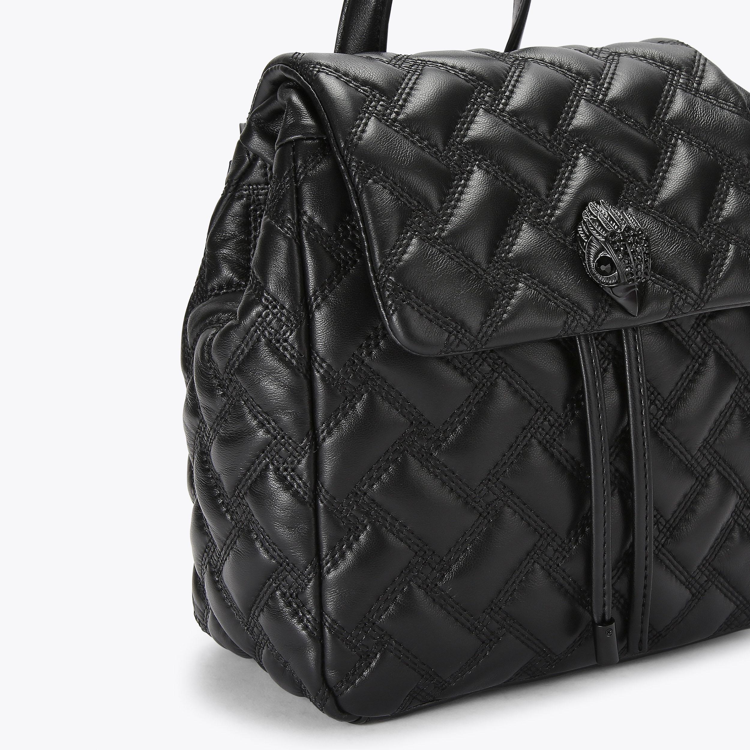KENSINGTON SM BACKPACK DR Black drench backpack by KURT GEIGER LONDON