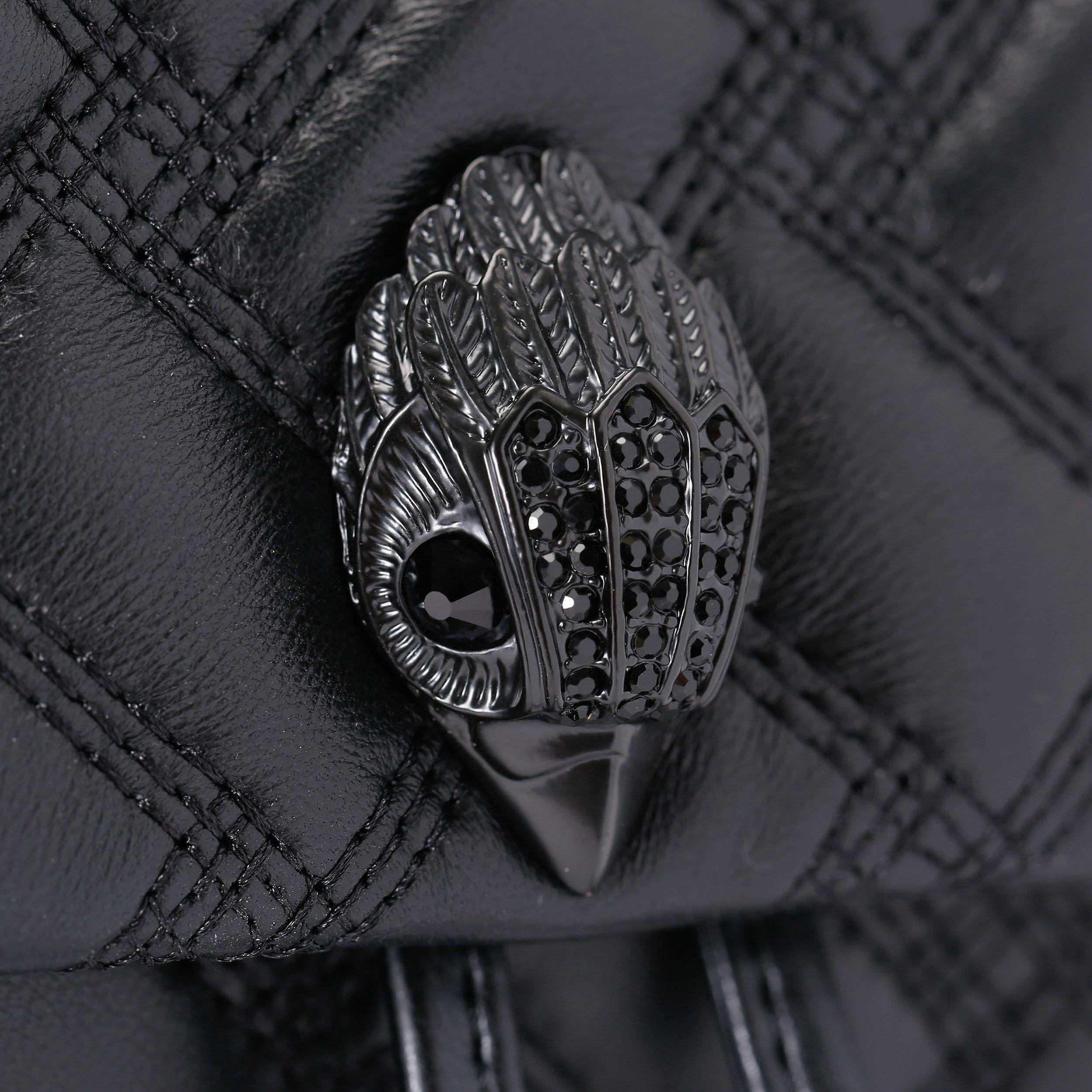 KENSINGTON SM BACKPACK DR Black drench backpack by KURT GEIGER LONDON