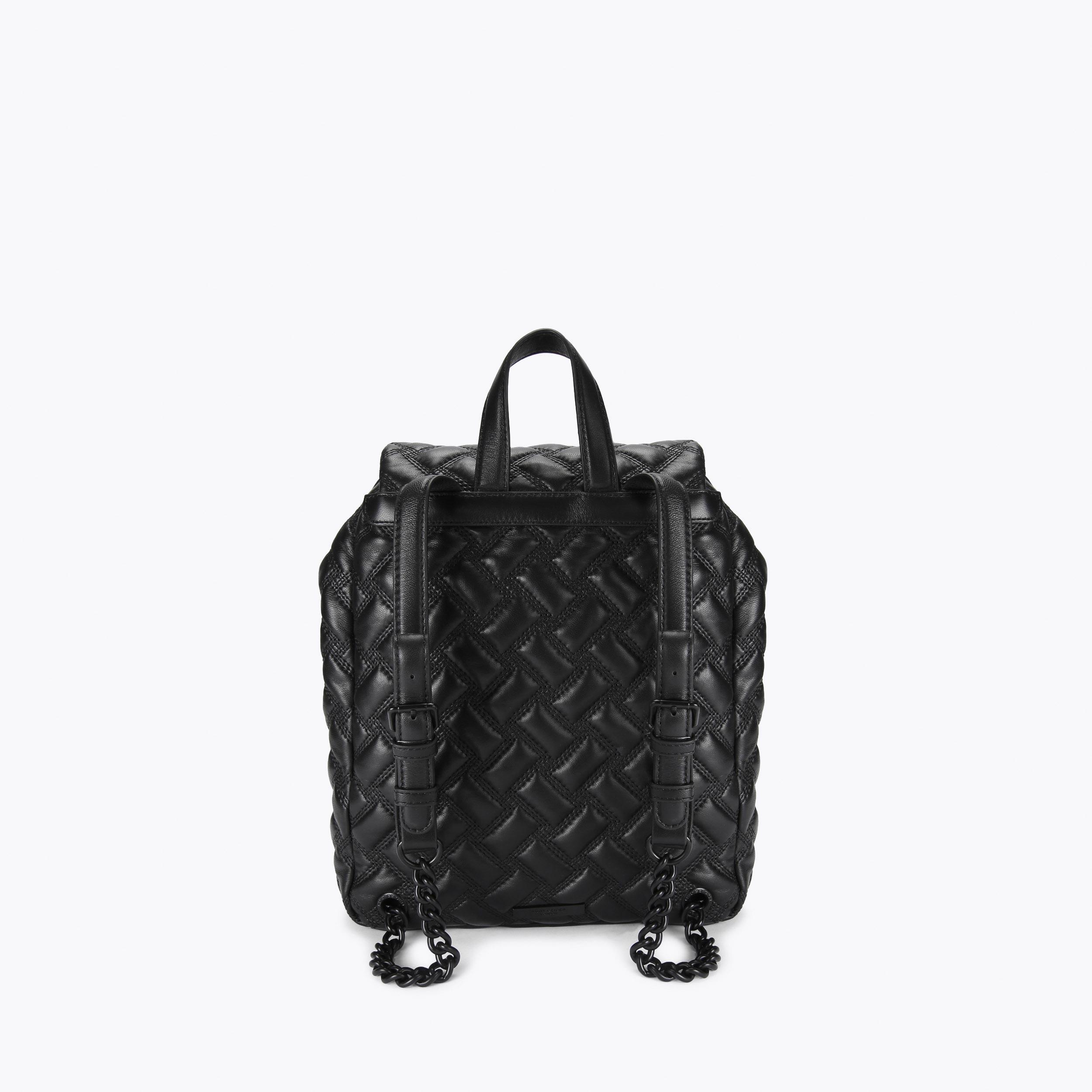 KENSINGTON BACKPACK DR Black Quilted Backpack by KURT GEIGER LONDON