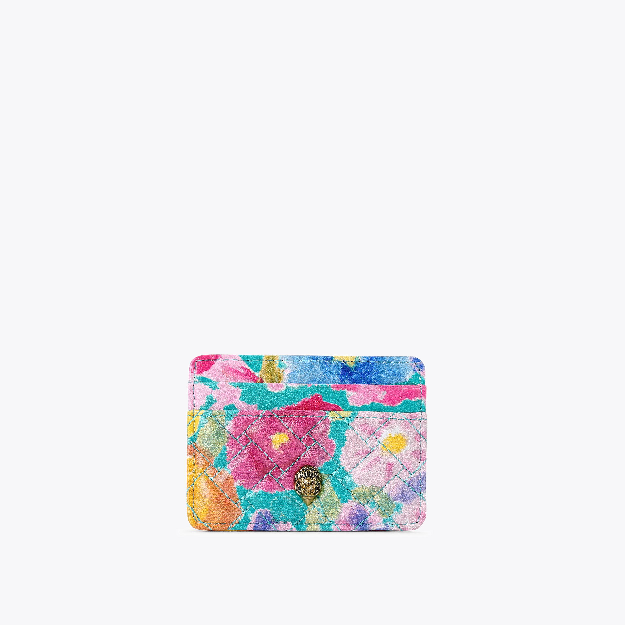 CARD HOLDER KENSINGTON Floral Leather Card Holder by KURT GEIGER LONDON