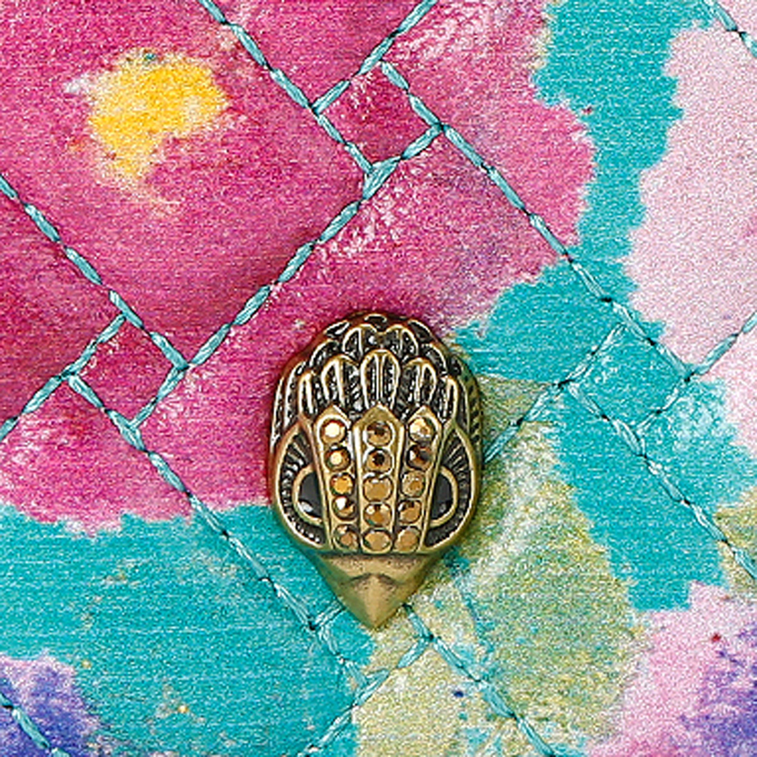 CARD HOLDER KENSINGTON Floral Leather Card Holder by KURT GEIGER LONDON