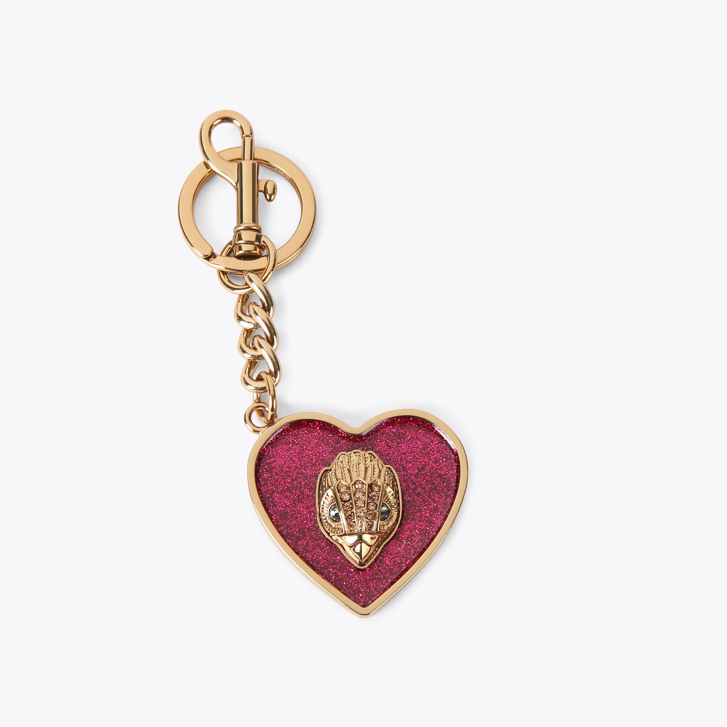 ENAMEL HEART KEYRING Red Heart Keyring by KURT GEIGER LONDON