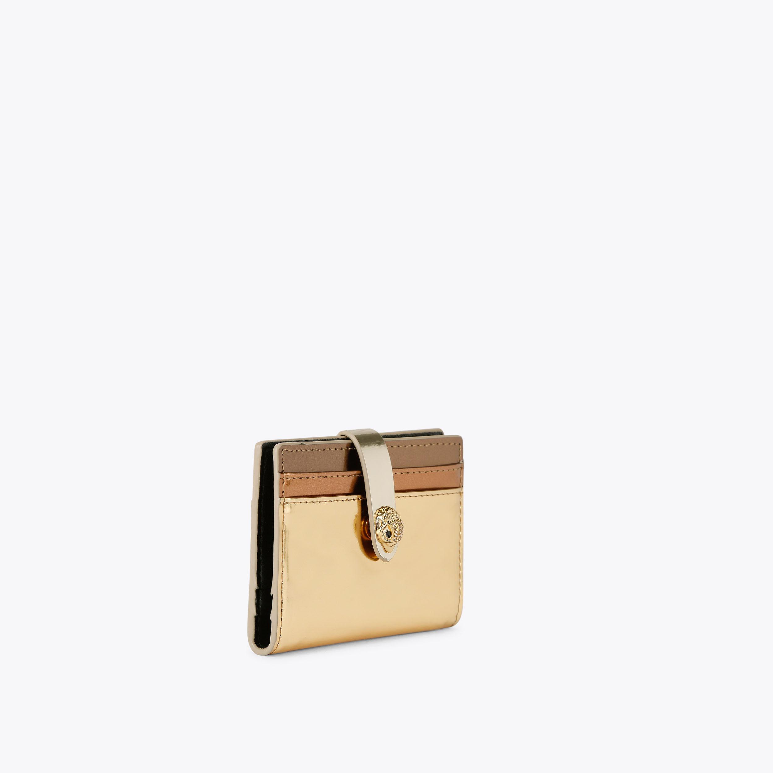 MULTI CARD KENSINGTON Gold Snap Wallet by KURT GEIGER LONDON