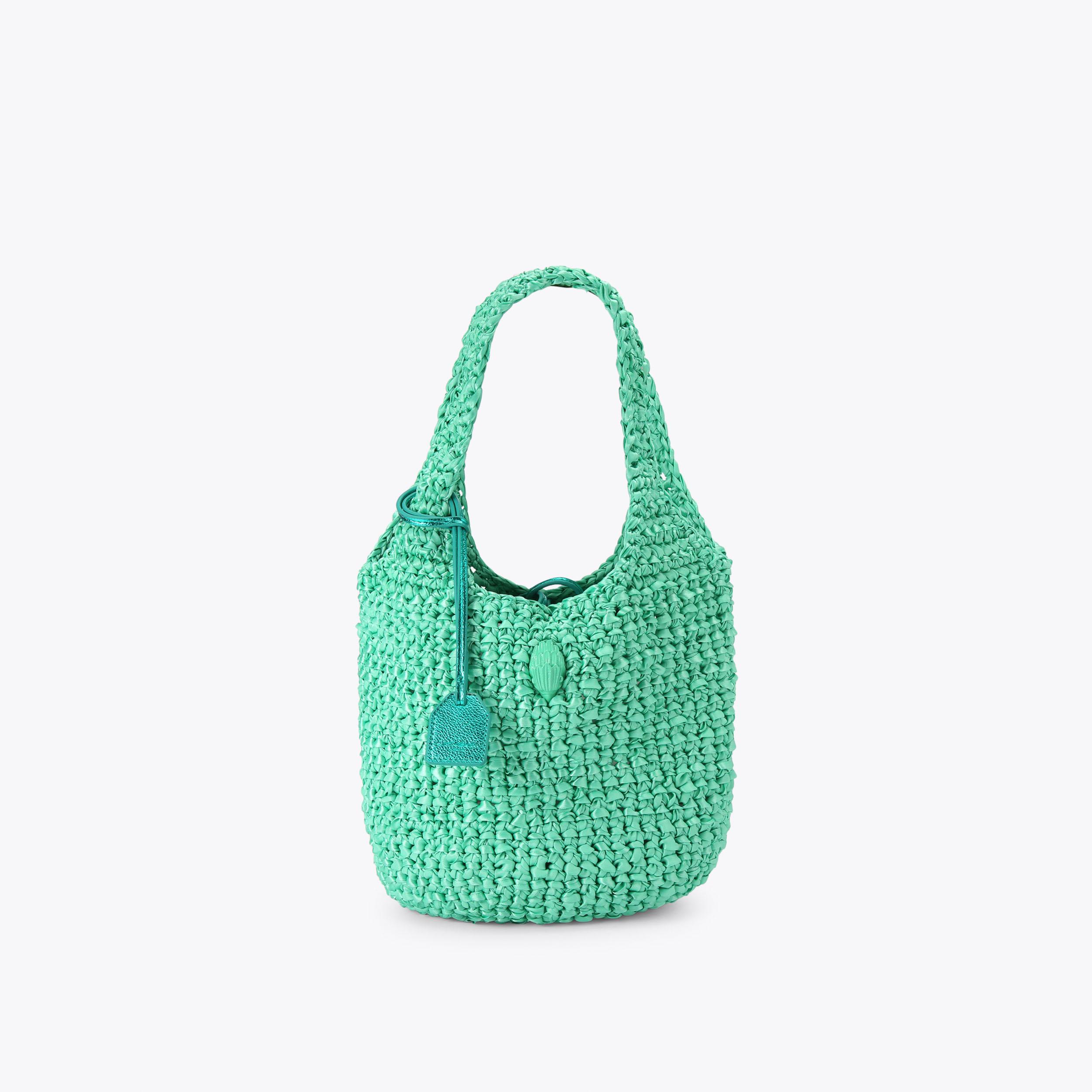 CROCHET SM TOTE Pale Green Tote by KURT GEIGER LONDON