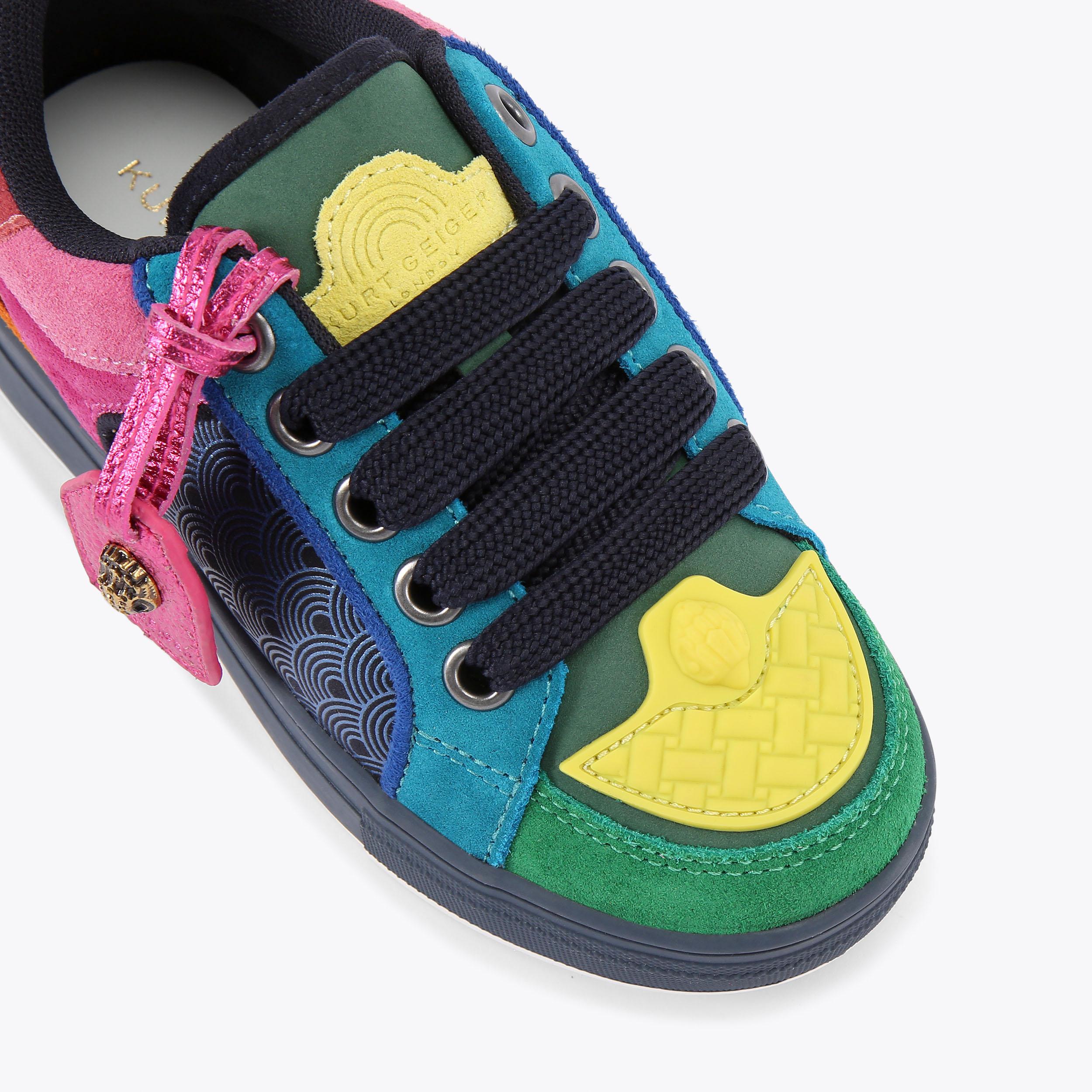 MINI SOUTHBANK TAG Suede Lace Up Sneaker by KURT GEIGER LONDON