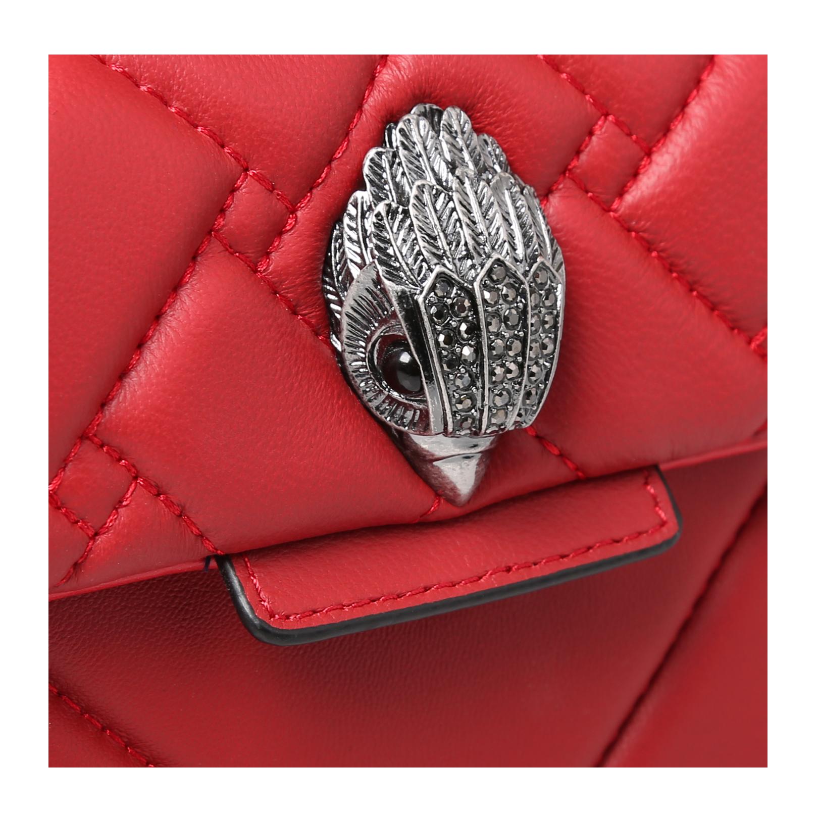 MINI KENSINGTON X BAG Red Mini Shoulder Purse by KURT GEIGER LONDON