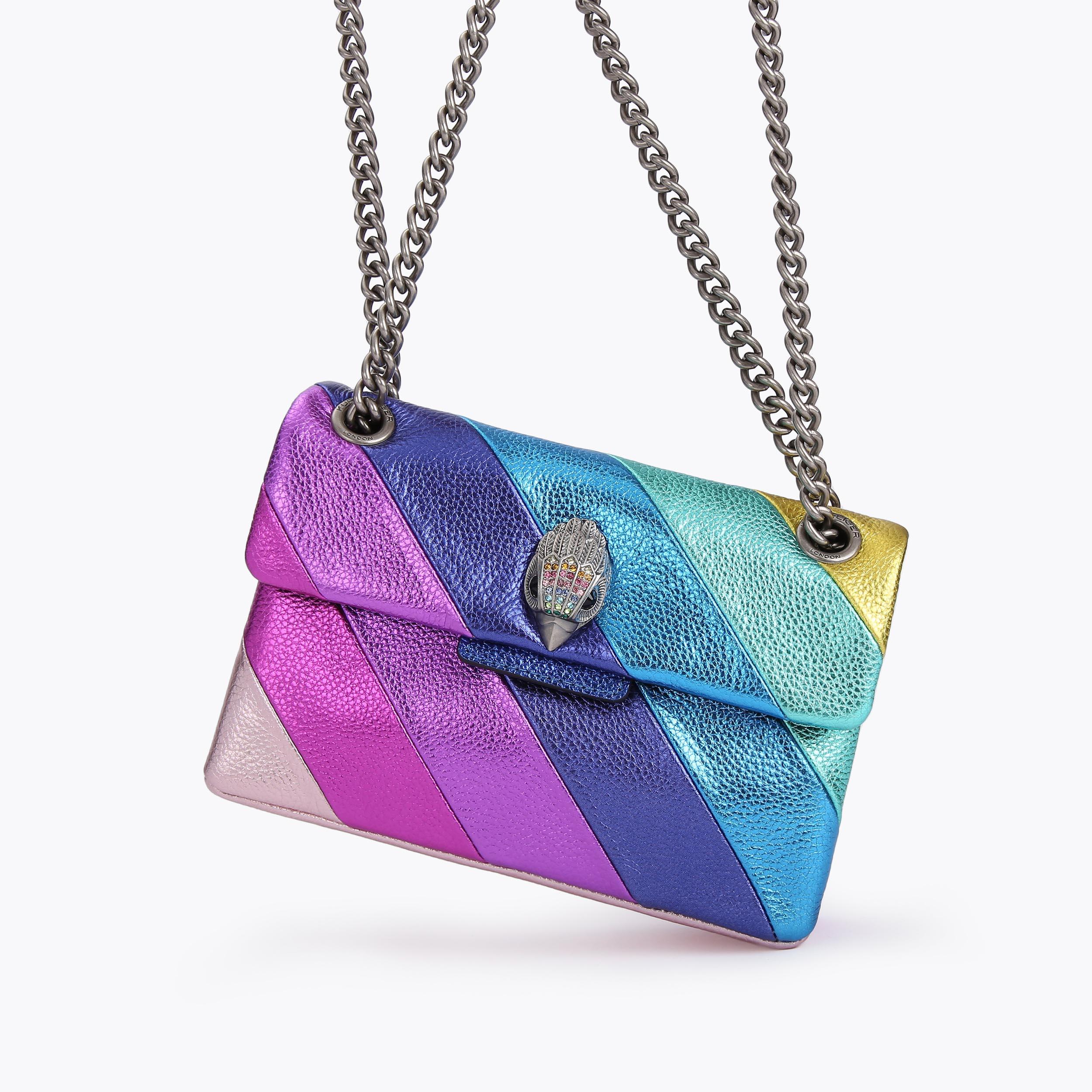 MINI KENSINGTON S BAG Rainbow Leather Mini Purse by KURT GEIGER LONDON