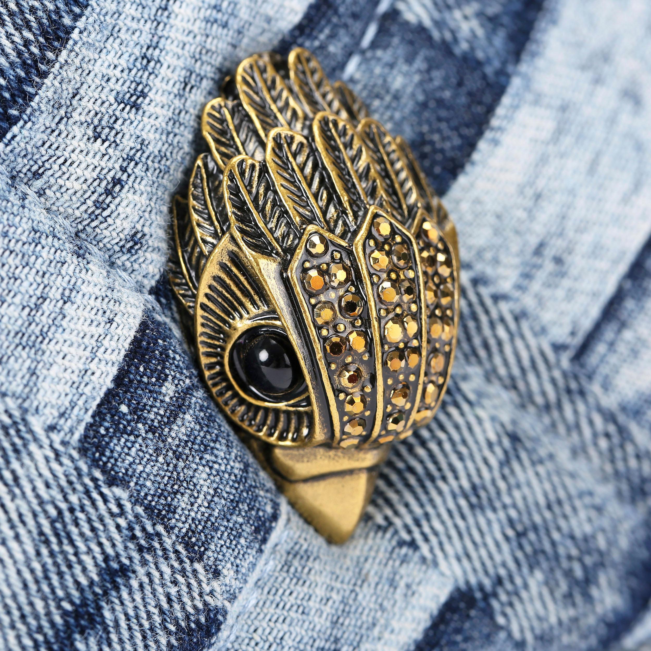 2ZIP KENSINGTON CAMERA Denim Weave Camera Purse by KURT GEIGER LONDON