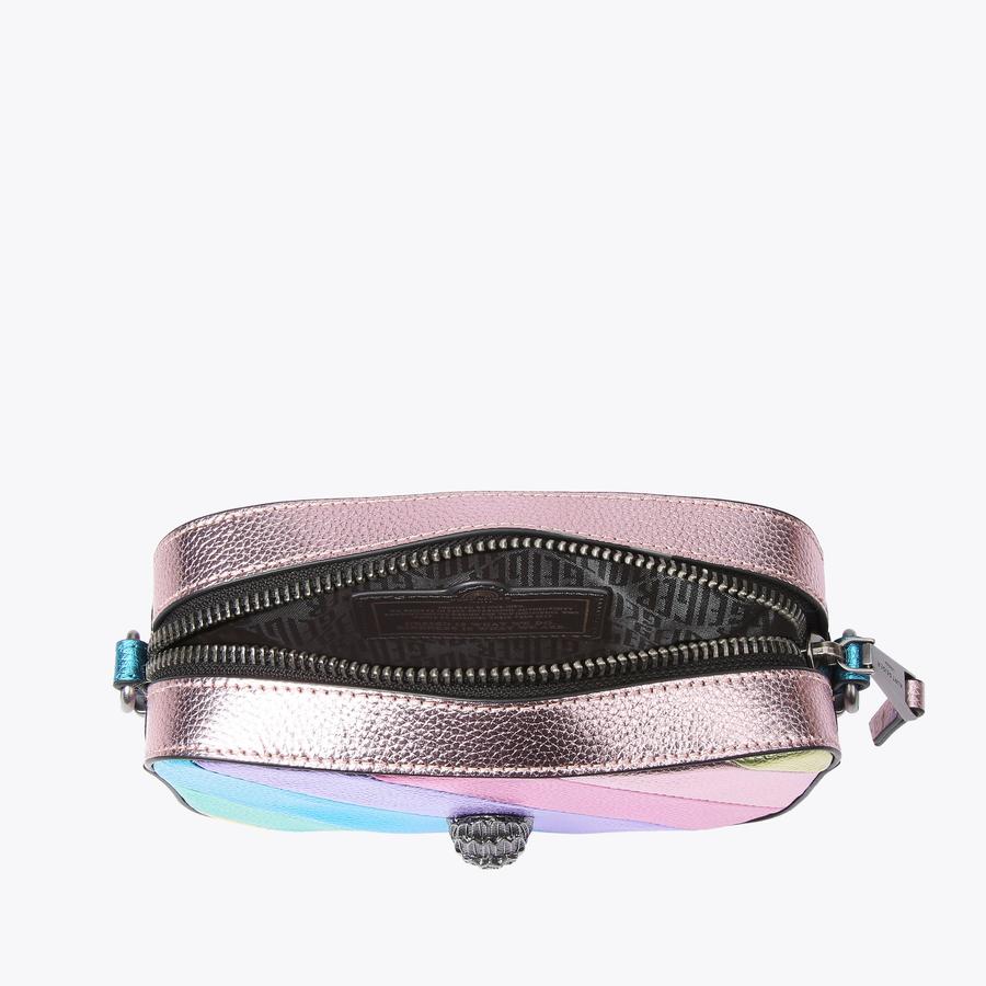KENSINGTON SM CAMERABAG L Pastel Rainbow Stripe Camera Purse KENSINGTON SM CAMERABAG L Pastel Rainbow Stripe Camera Purse