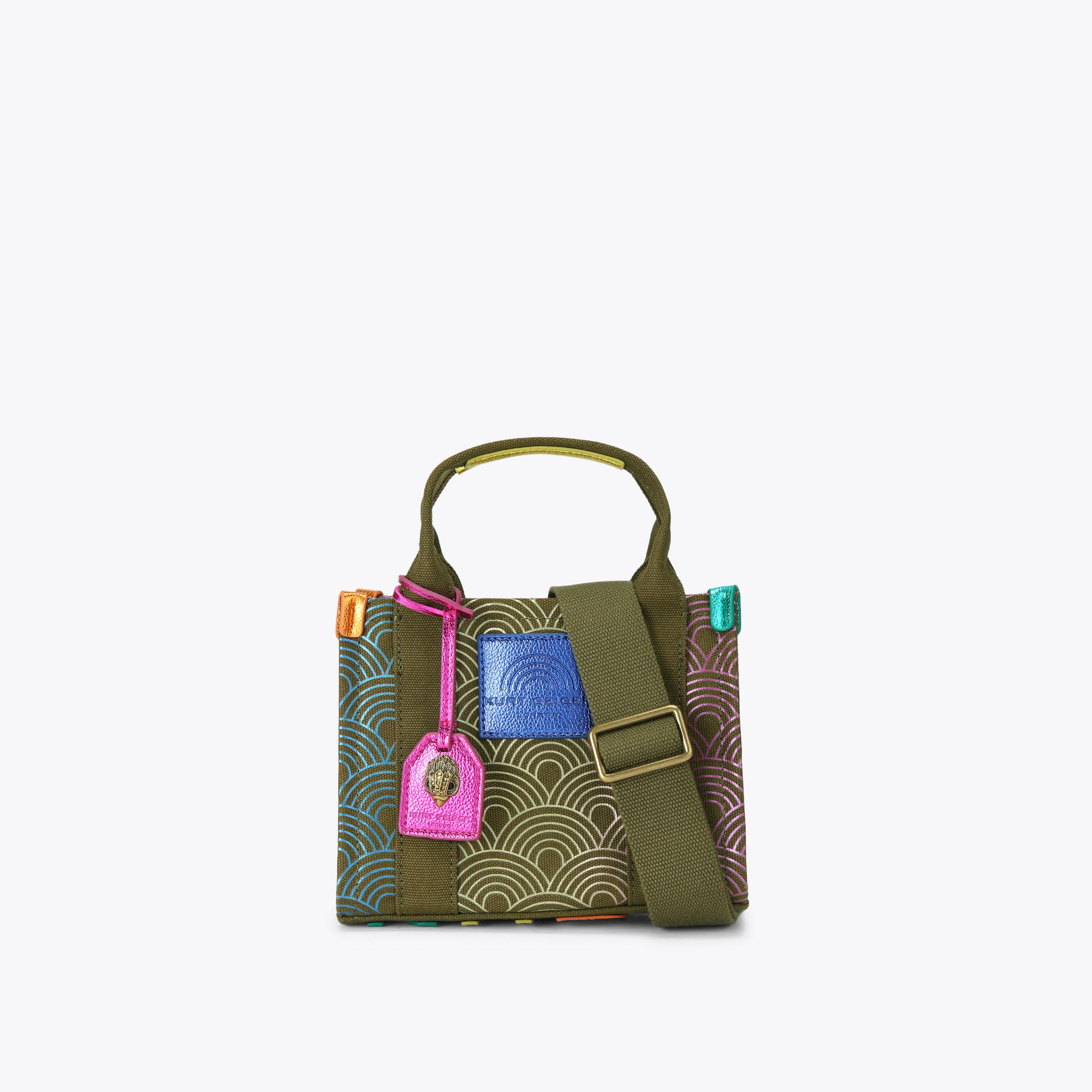 XS SOUTHBANK TOTE Khaki Micro Tote Bag by KURT GEIGER LONDON