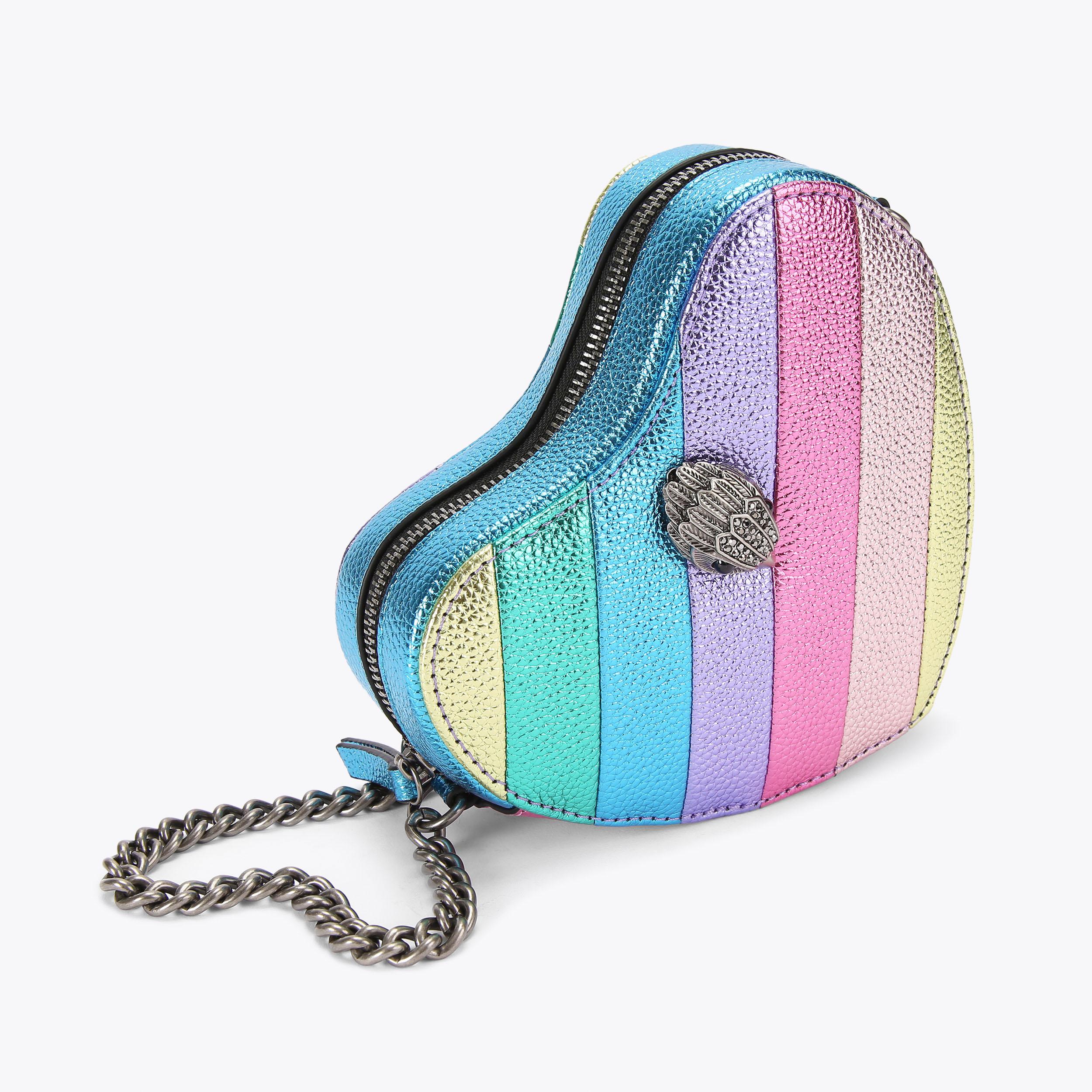 KENSINGTON HEART X BODY L Heart Striped Cross Body Purse by KURT GEIGER ...