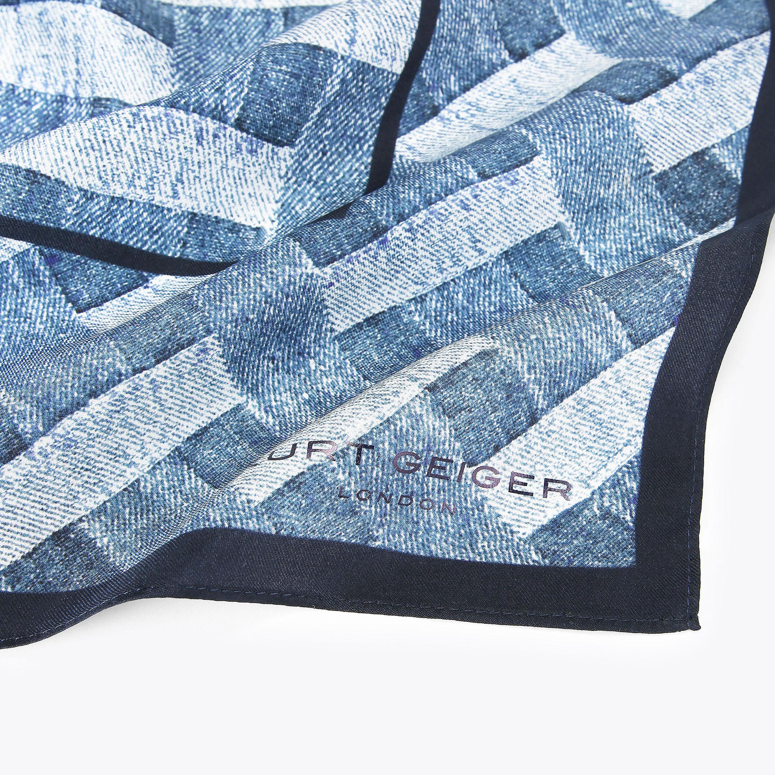 BANDANA SCARF Denim Scarf by KURT GEIGER LONDON