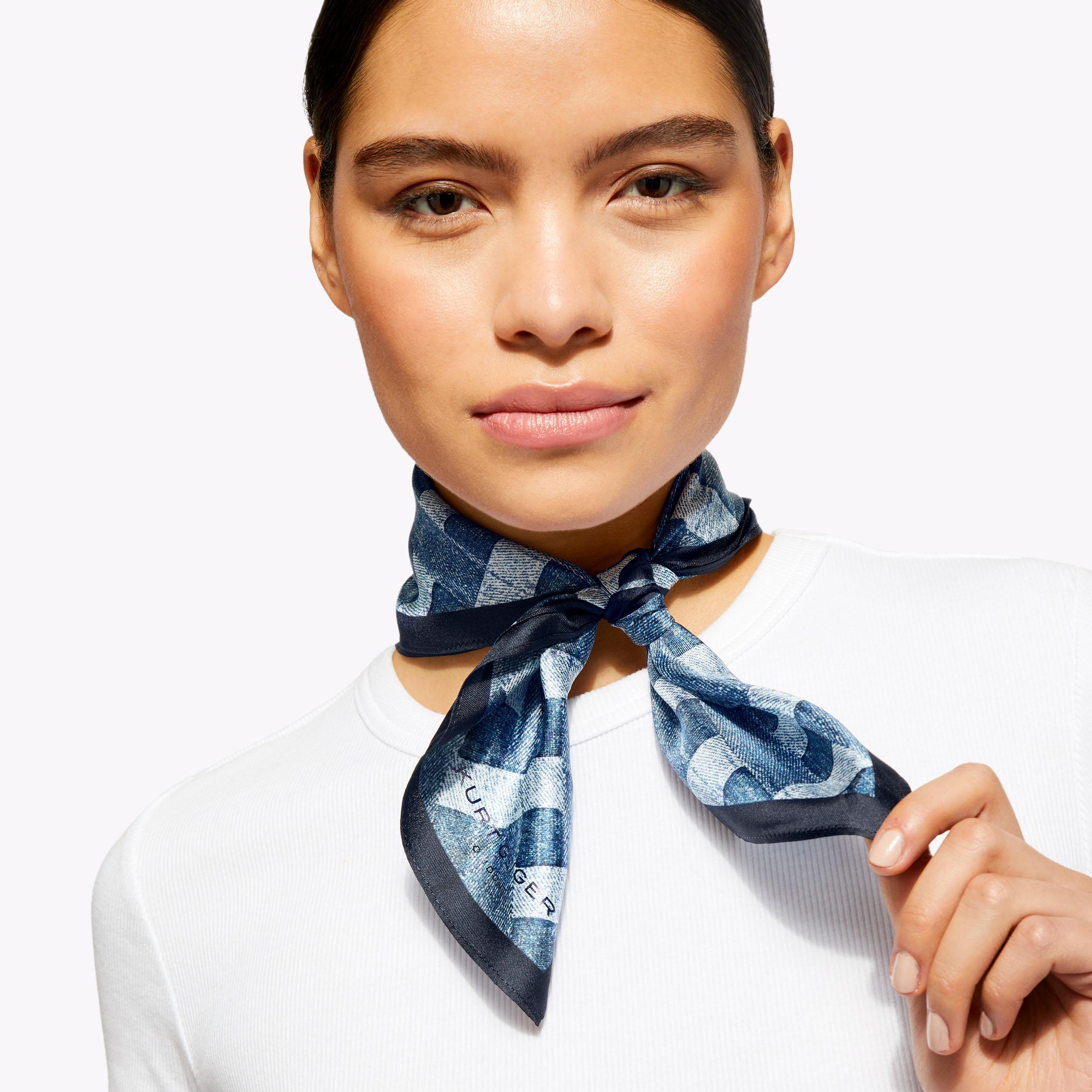 BANDANA SCARF Denim Scarf by KURT GEIGER LONDON