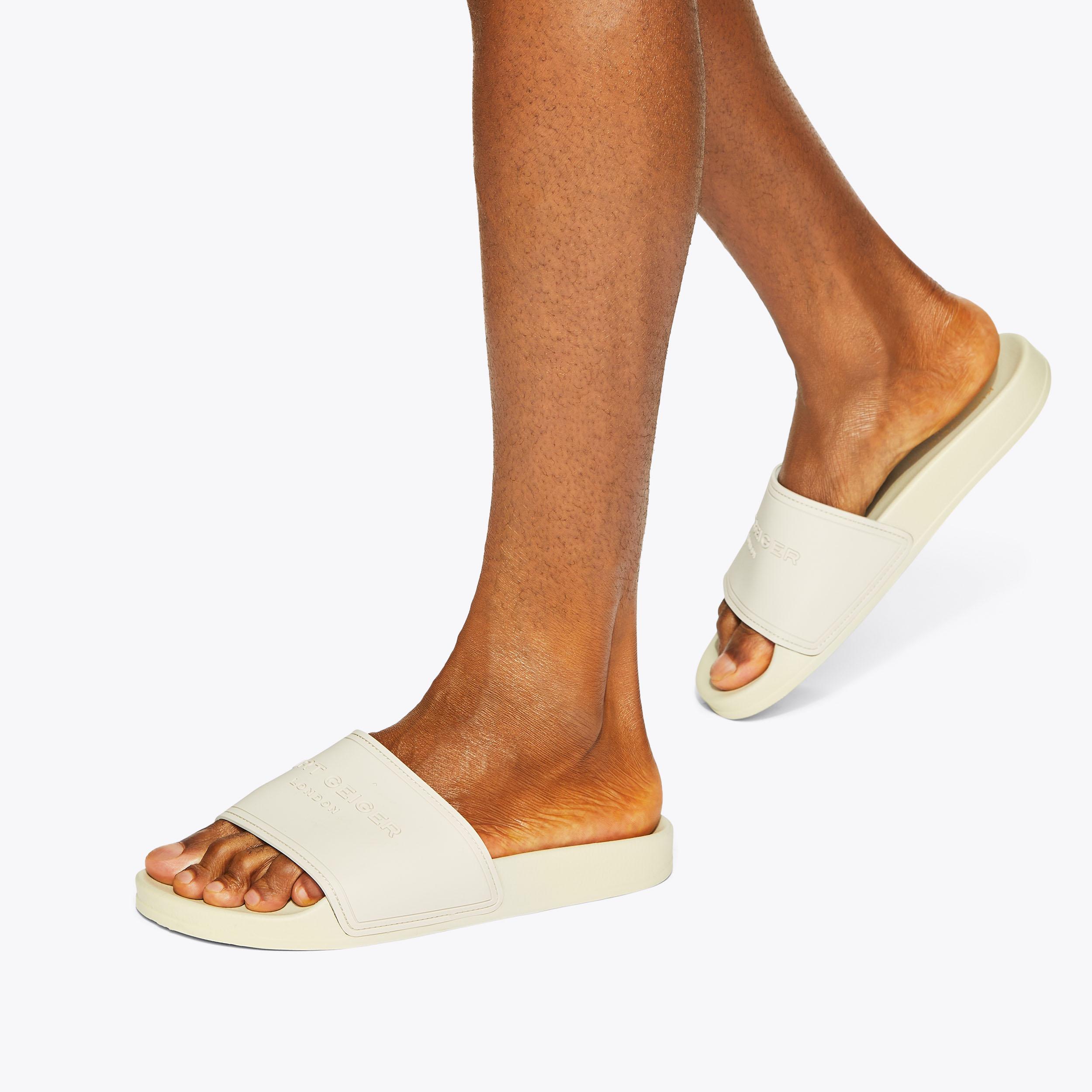 KGL POOL SLIDER MENS Bone Slip On Sandal by KURT GEIGER LONDON