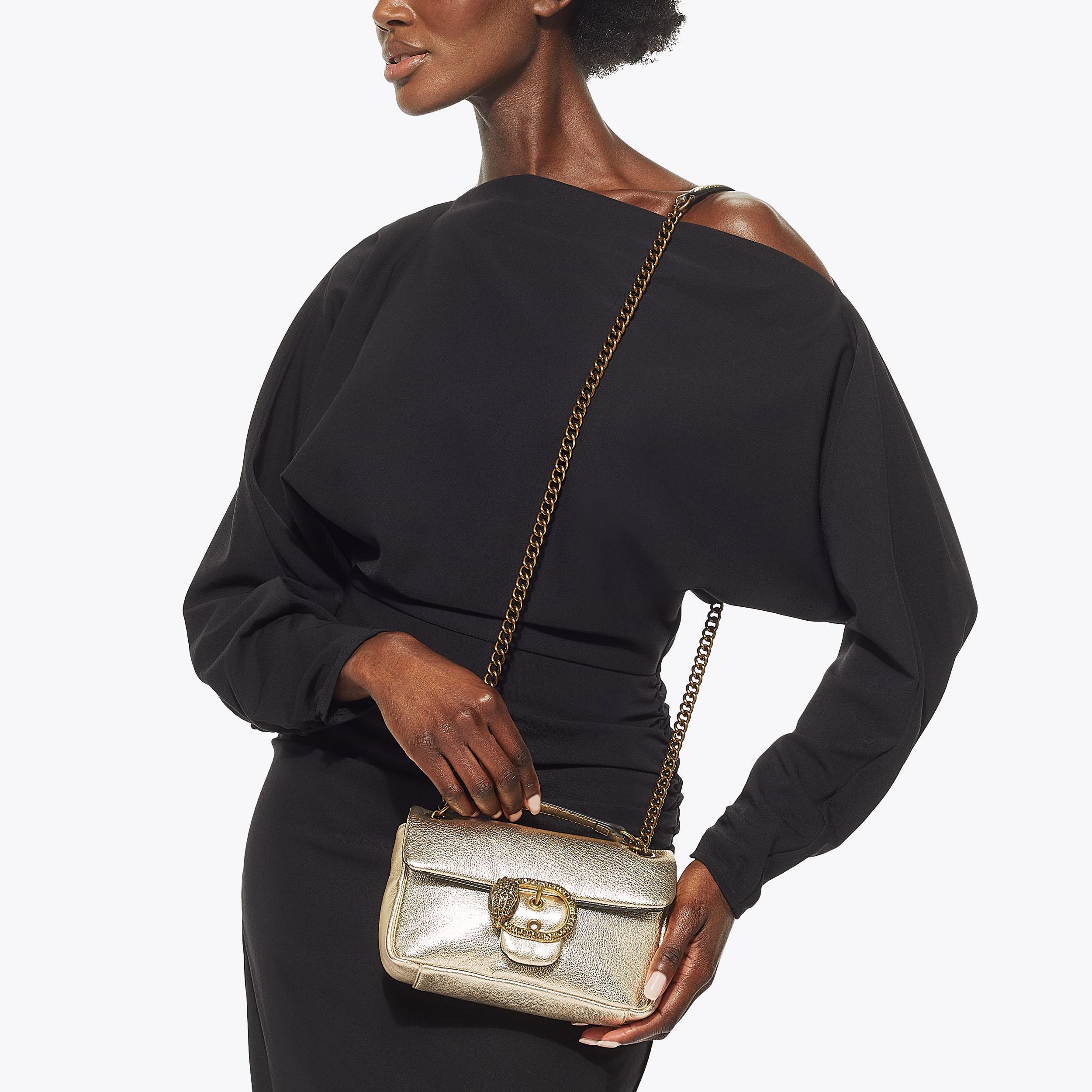 CHELSEA SM SHOULDER BAG Champagne Shoulder Purse by KURT GEIGER LONDON