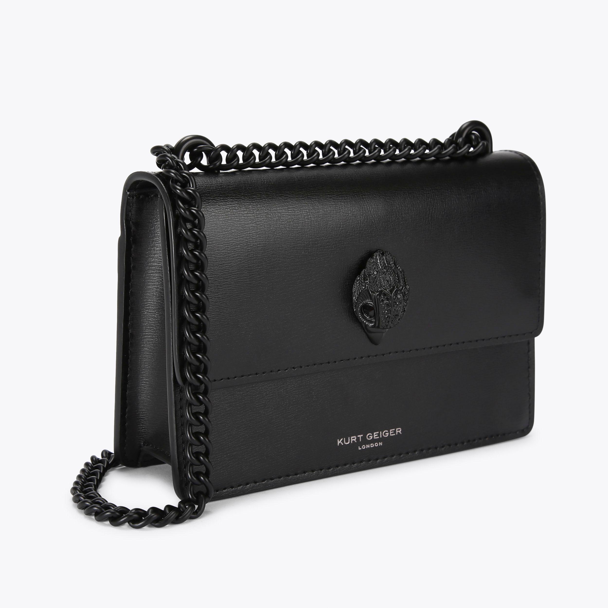 SHOREDITCH SM XBODY DR Black Drench Cross Body Purse by KURT GEIGER LONDON